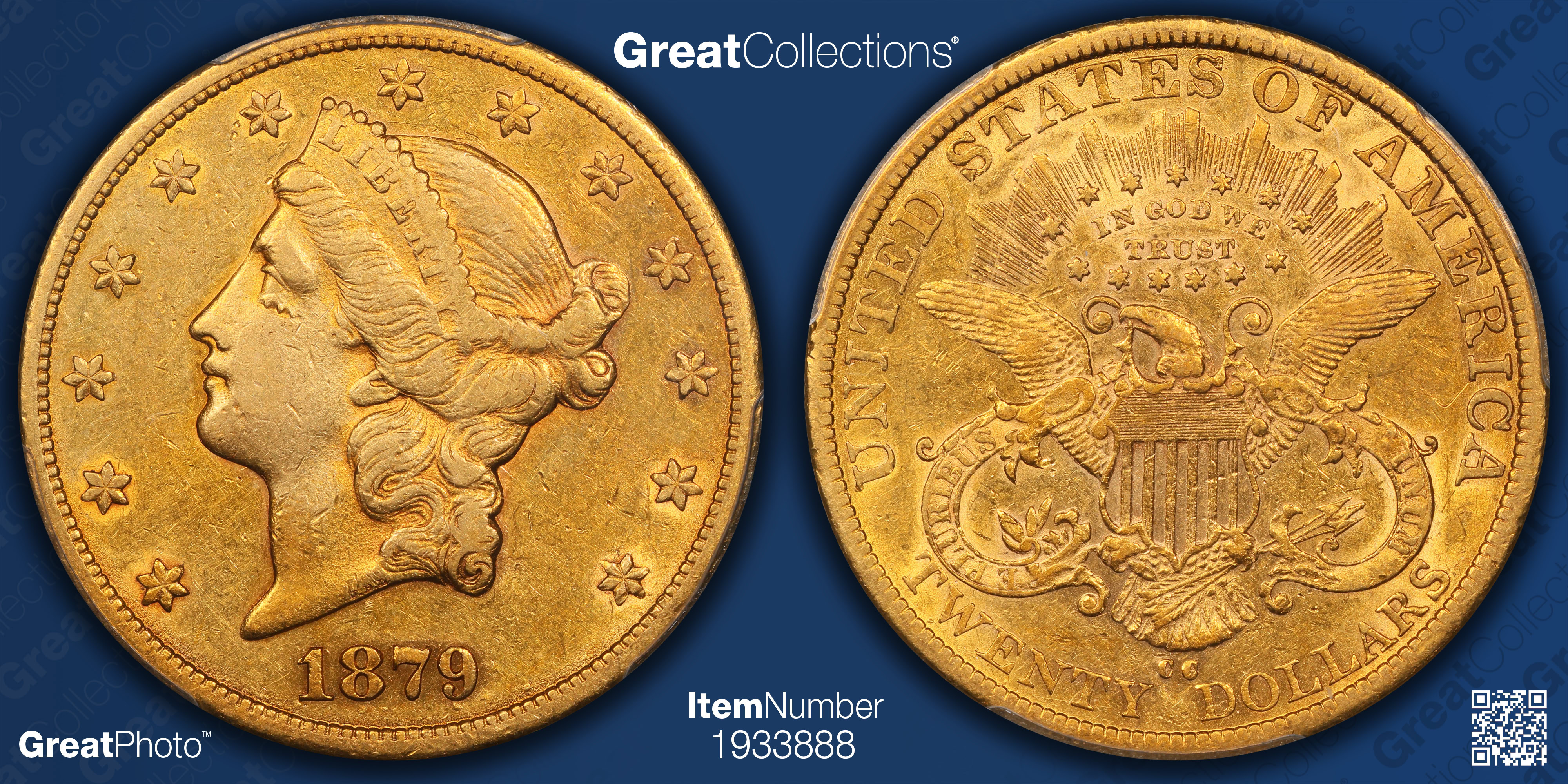 1879-CC Liberty Gold Double Eagle PCGS XF-45 (Item 1933888 ...