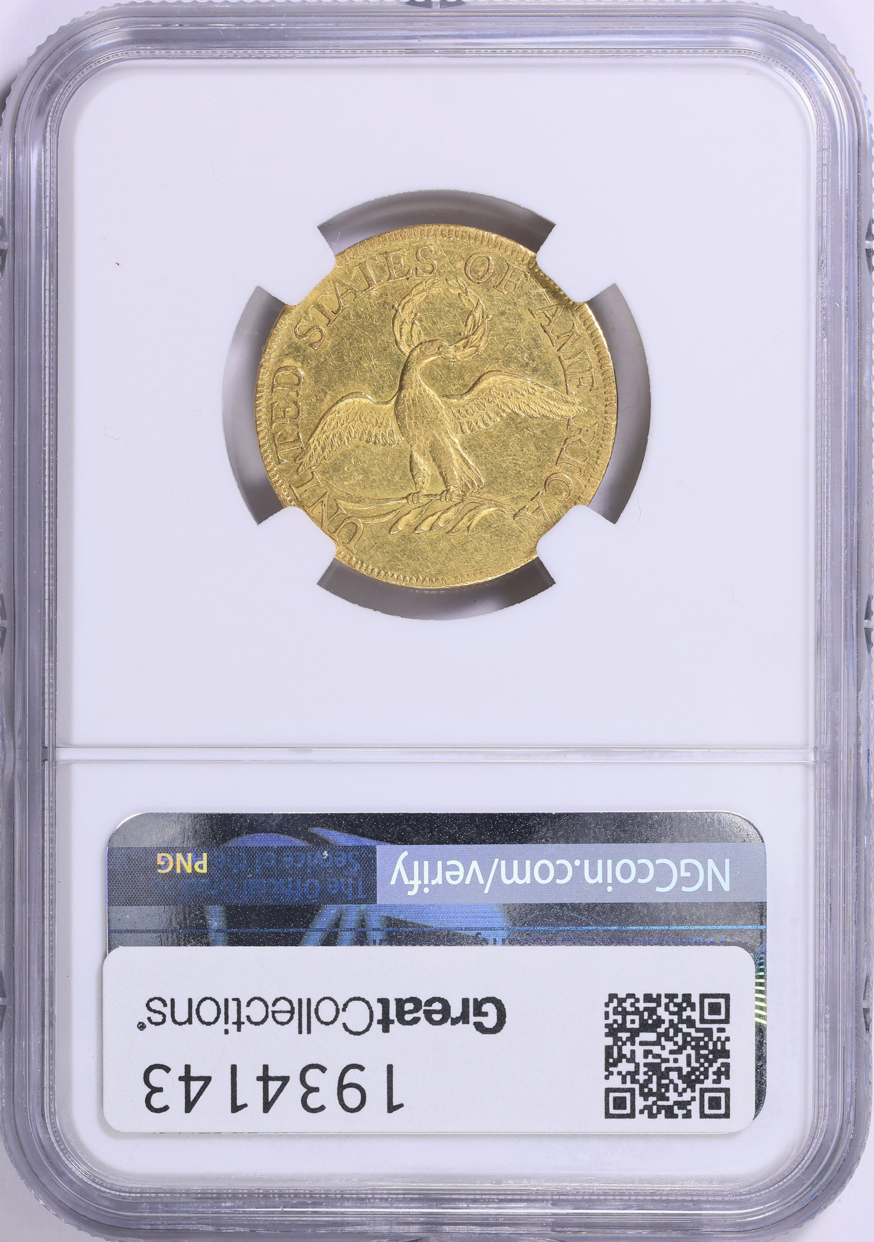 1795 Capped Bust Right Gold Half Eagle Small Eagle NGC AU-55 (Item 1934143) | GreatCollections ...