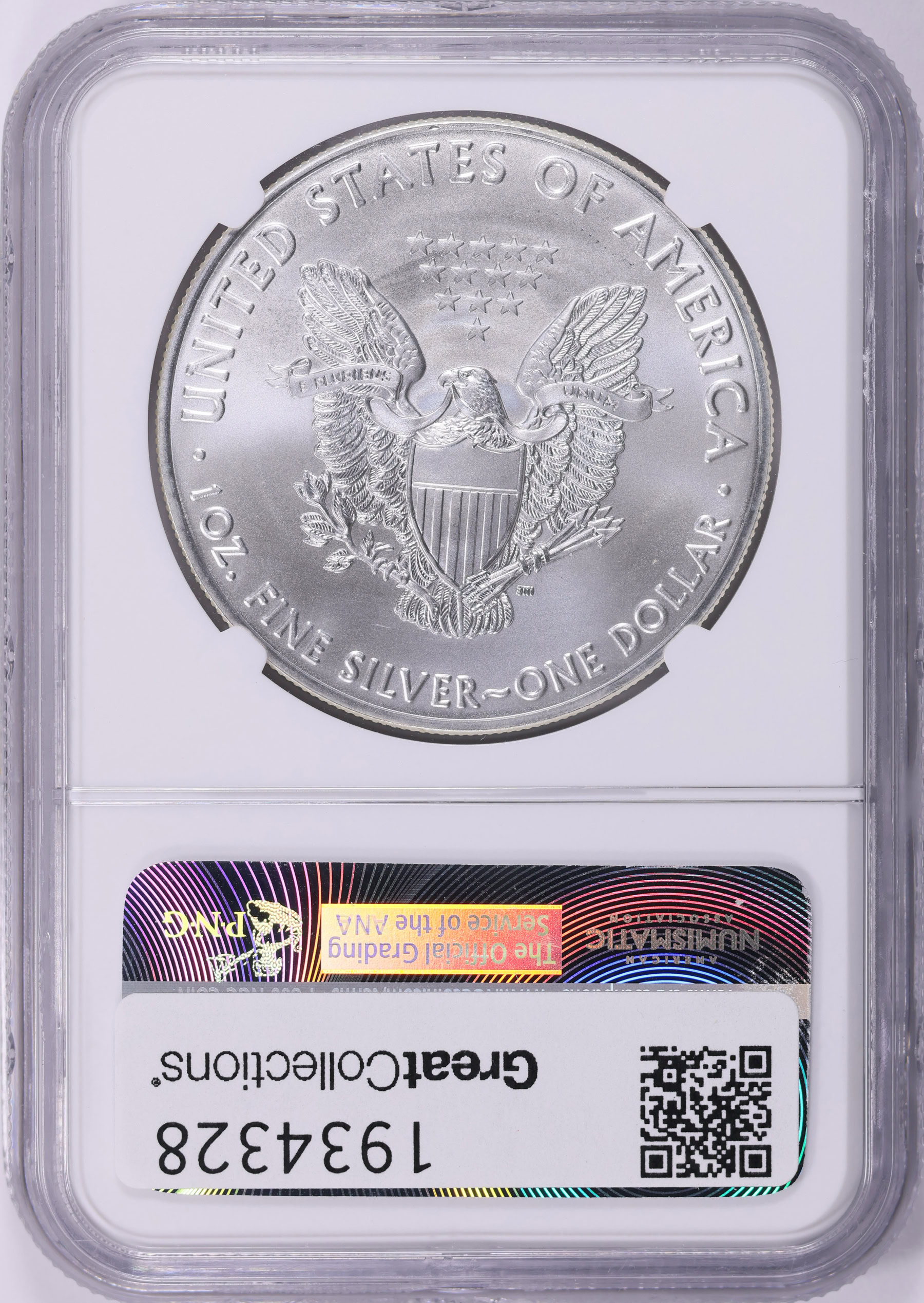 2016 $1 Silver Eagle Early Releases 30th Anniversary NGC MS-69 (Item 1934328) | GreatCollections ...