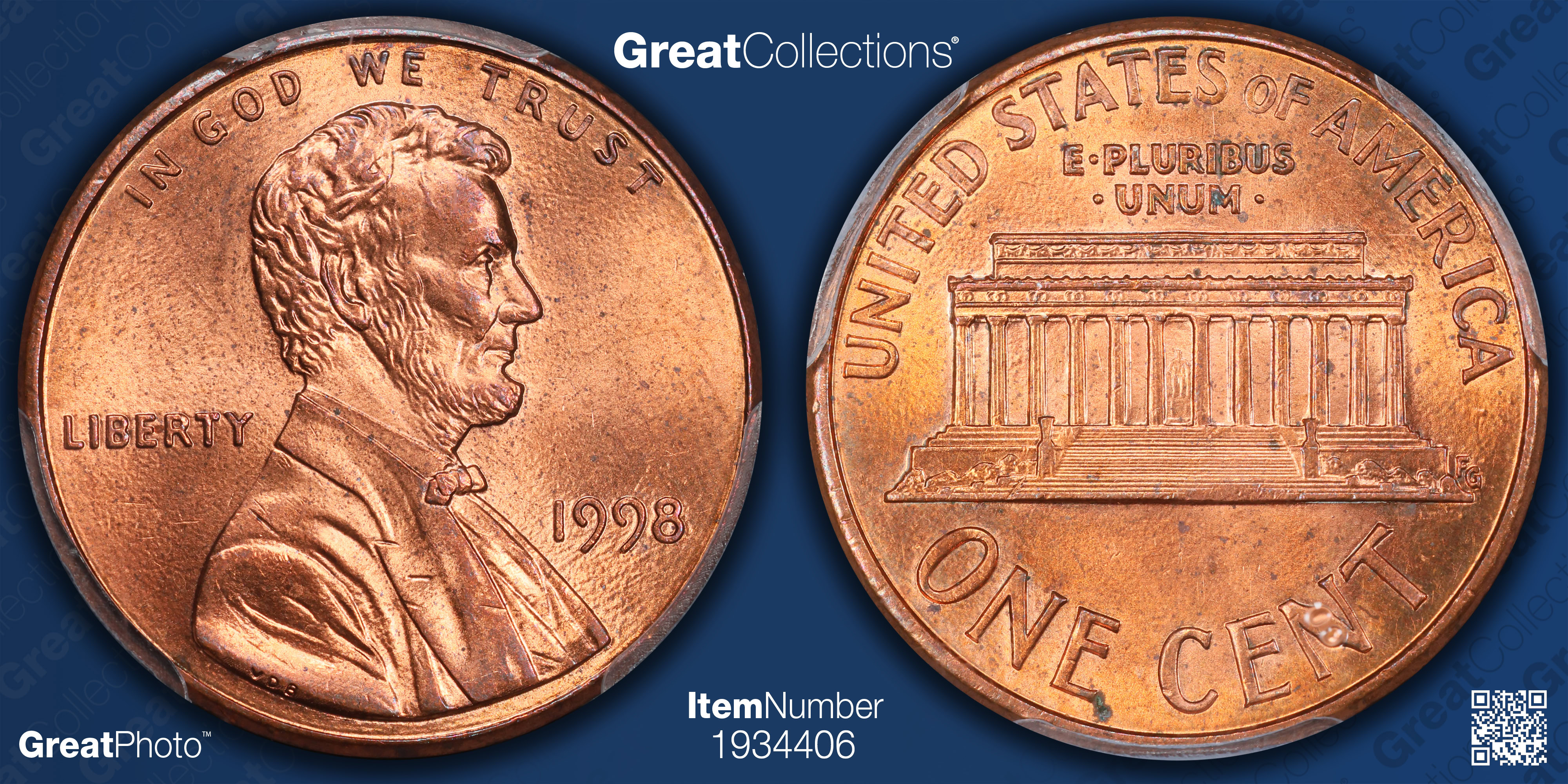 1998 Lincoln Cent Wide AM FS-901 PCGS MS-65 RD (Item 1934406 ...