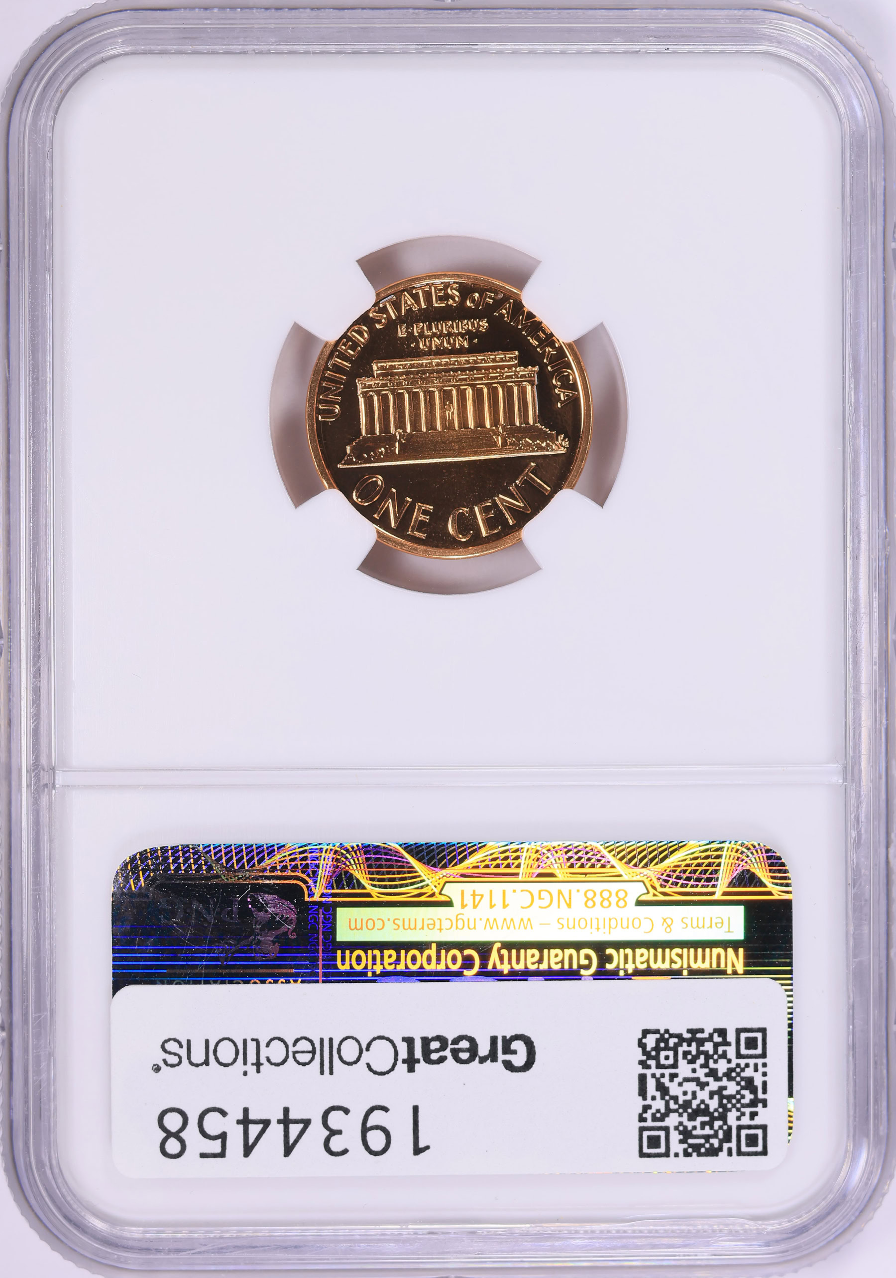 2000-S Lincoln Cent NGC Proof-69 RD UC (Item 1934458 ...