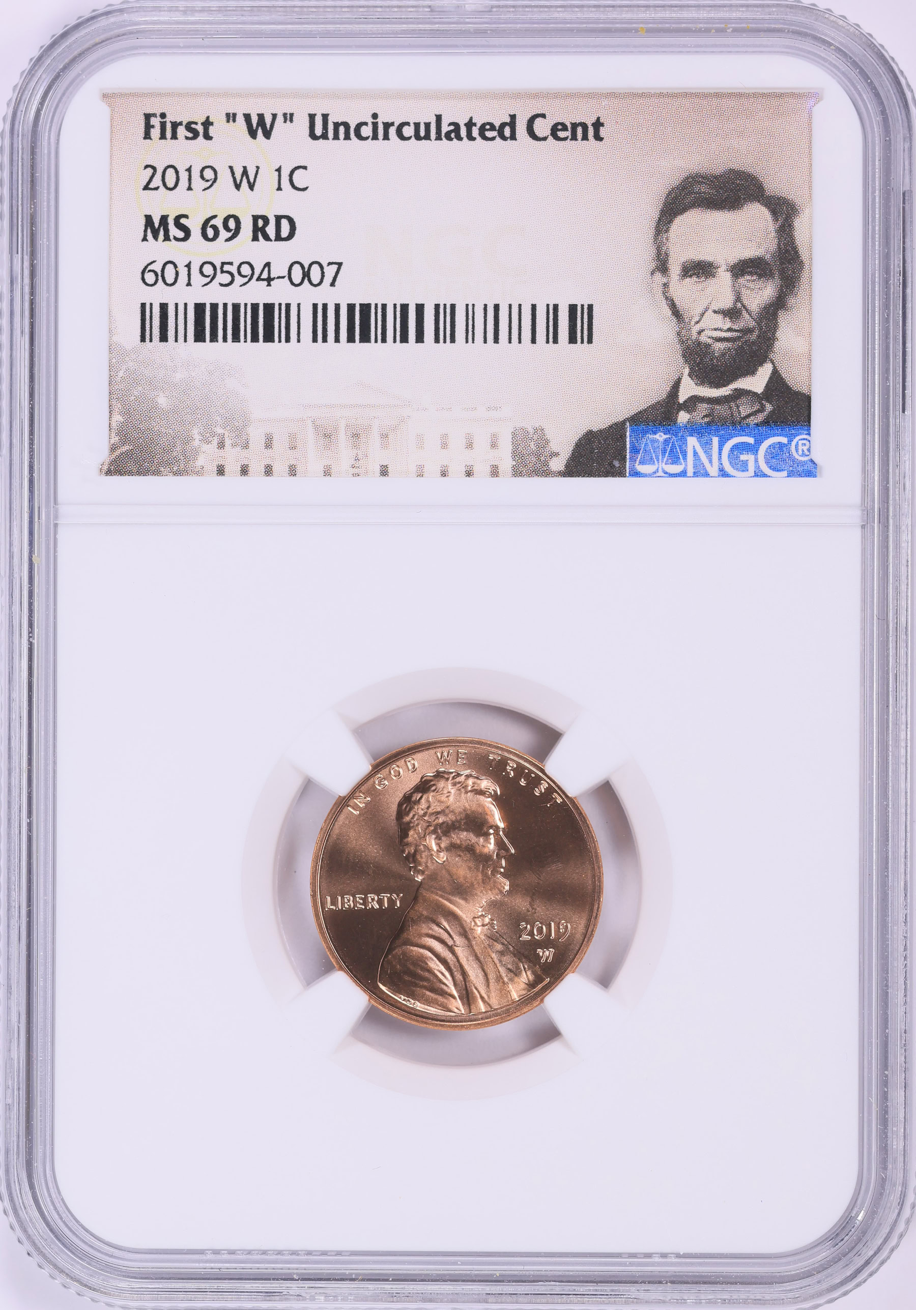 2019-W Lincoln Cent Shield NGC MS-69 RD (Lincoln Label) (Item 1934477 ...