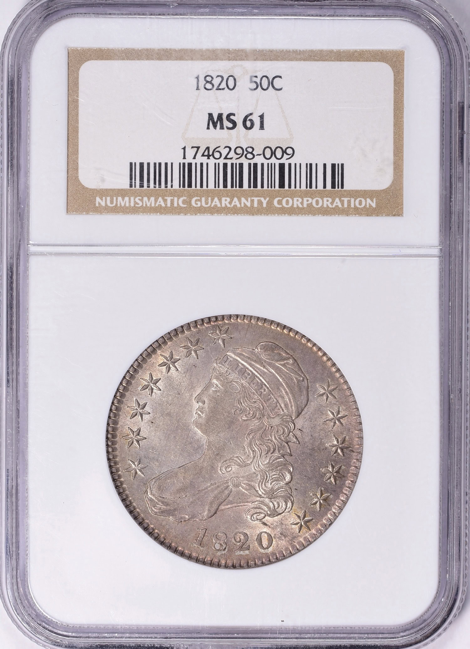 1820 Capped Bust Half Dollar NGC MS-61 (Item 1934712 ...