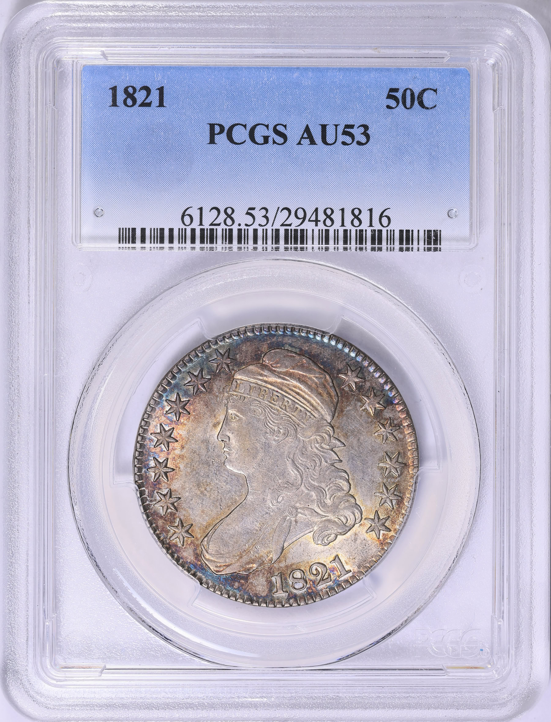 1821 Capped Bust Half Dollar PCGS AU-53 (Toned) (Item 1934755 ...