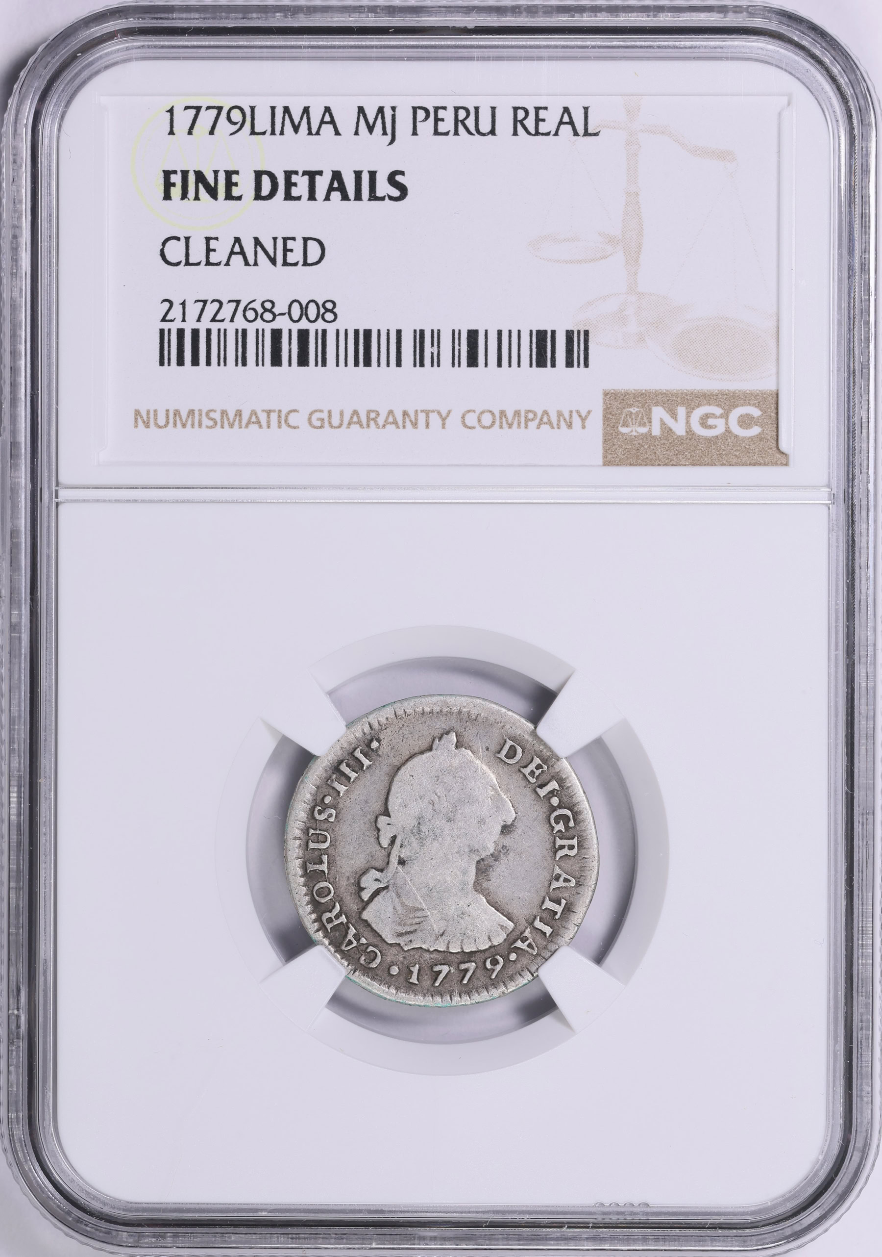 Peru 1779-LM MJ Silver Real KM-75 NGC Fine Details (Item 1935206 ...