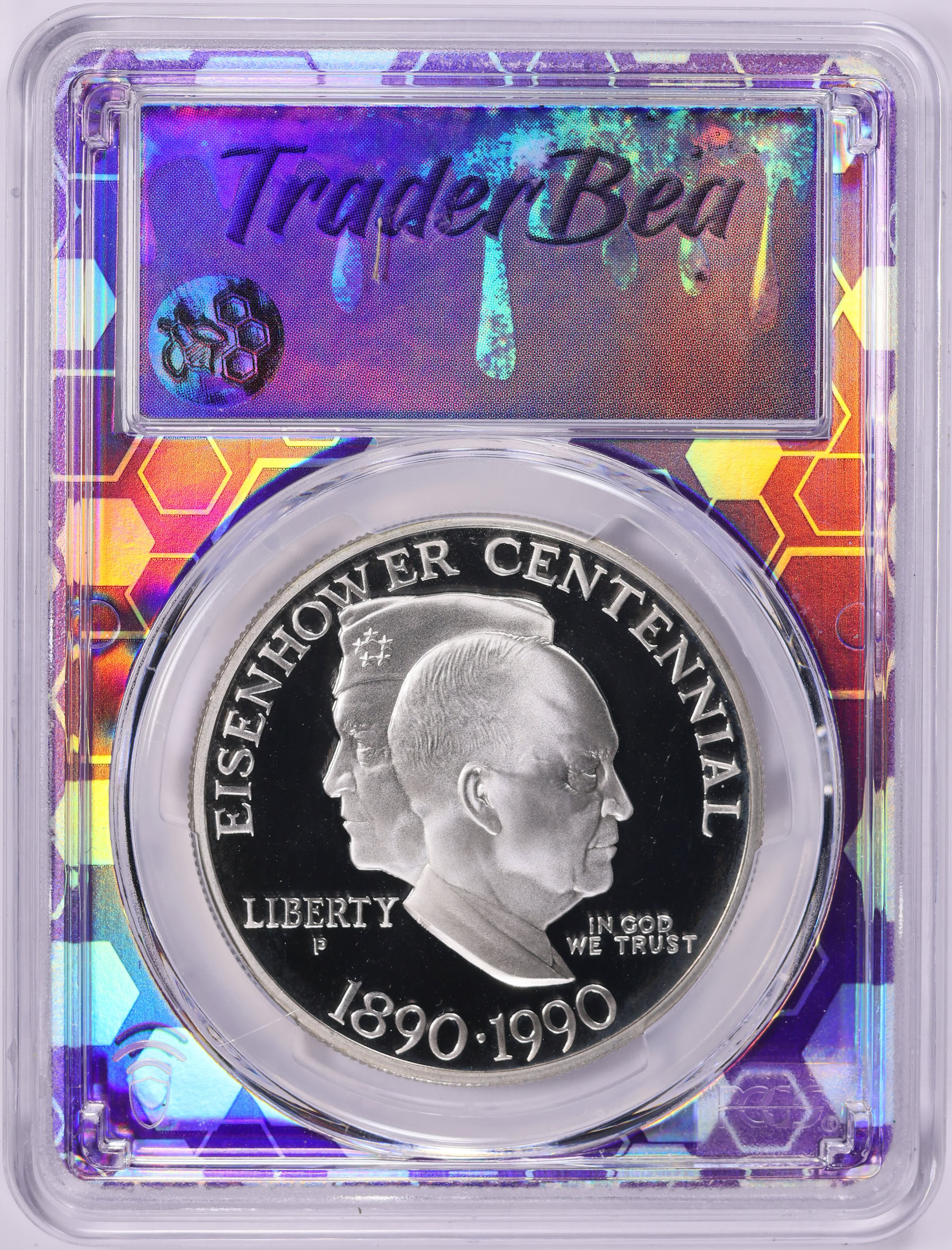 1990-P Eisenhower Centennial Silver Dollar PCGS Proof-69 DCAM ...