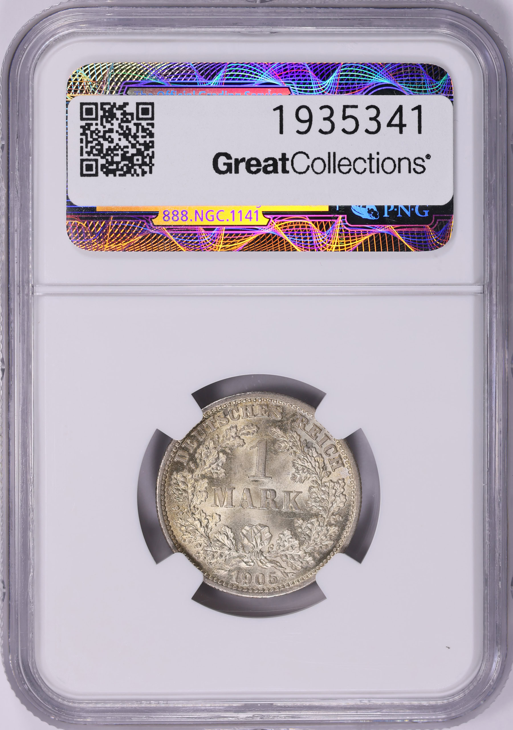 Germany 1905-D Silver Mark KM-14 NGC MS-64 (Item 1935341 ...