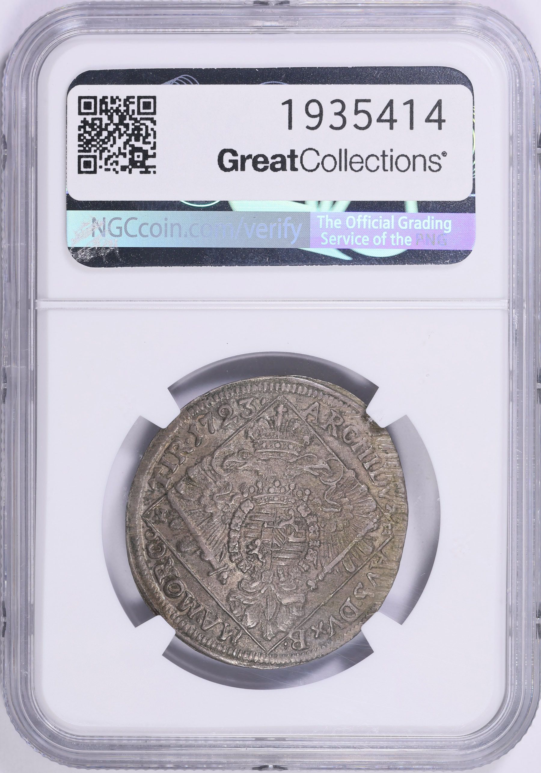 Hungary 1723-NB Silver 1/4 Thaler KM-296.2 NGC AU-58 (Item 1935414) | GreatCollections Coin Auctions