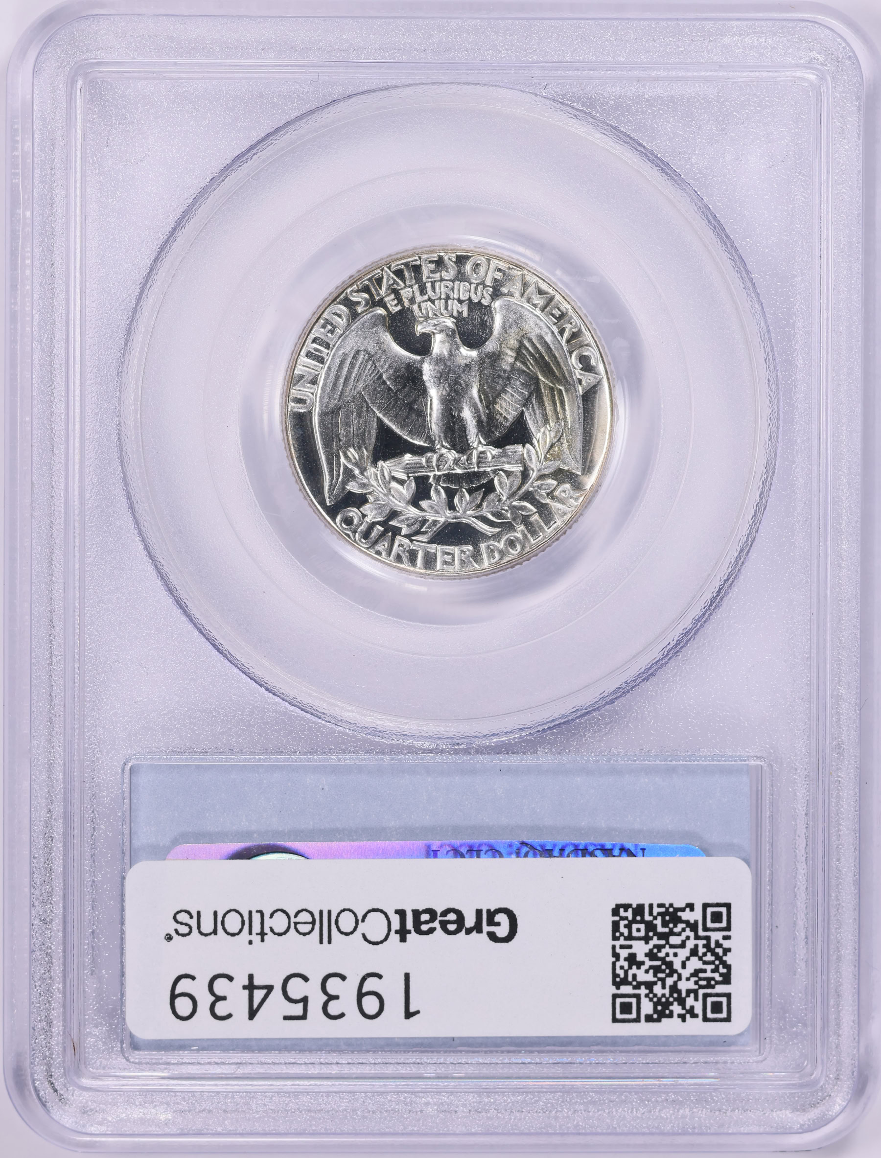 1952 Washington Quarter Superbird FS-901 PCGS Proof-66 (Toned) (Item ...