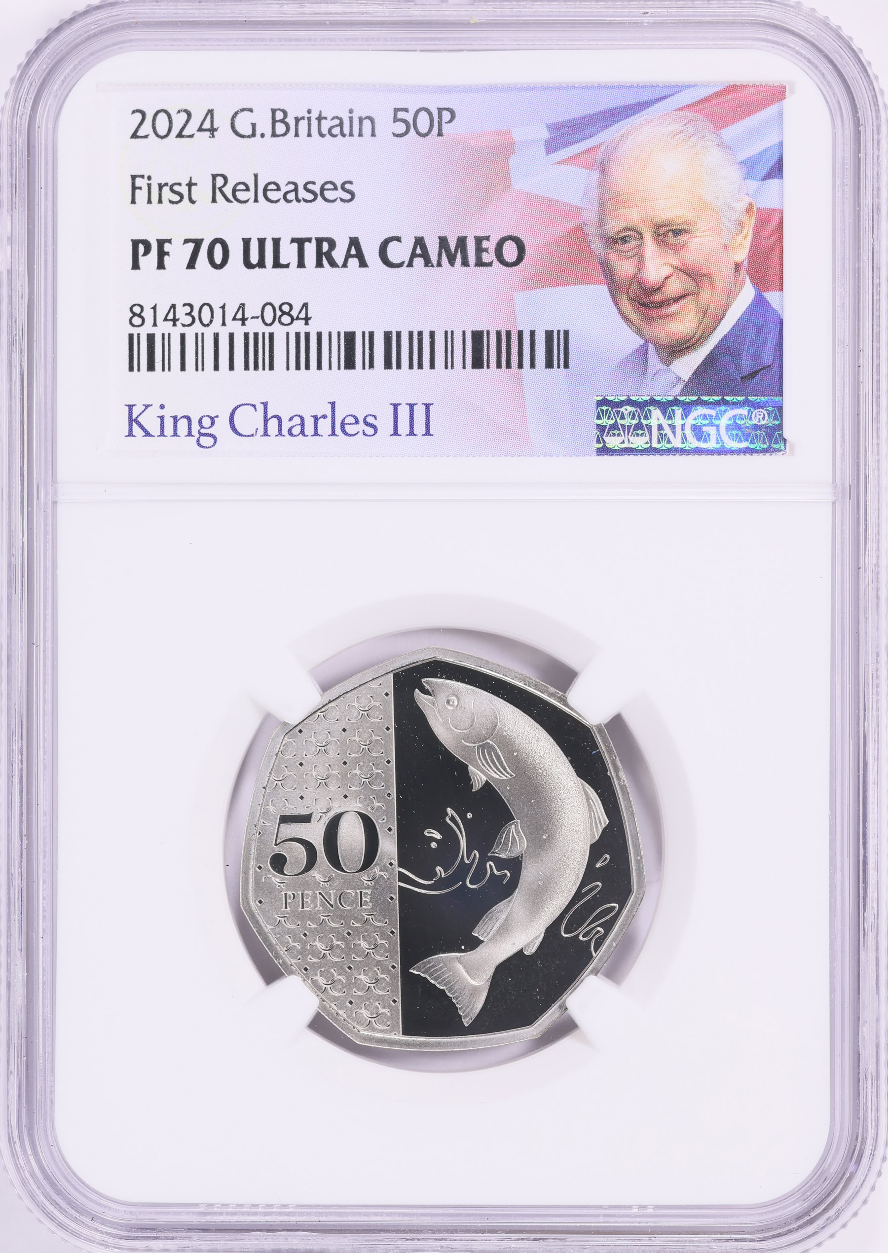 Great Britain 2024 50 Pence First Releases NGC Proof-70 UC | NGC Cert ...