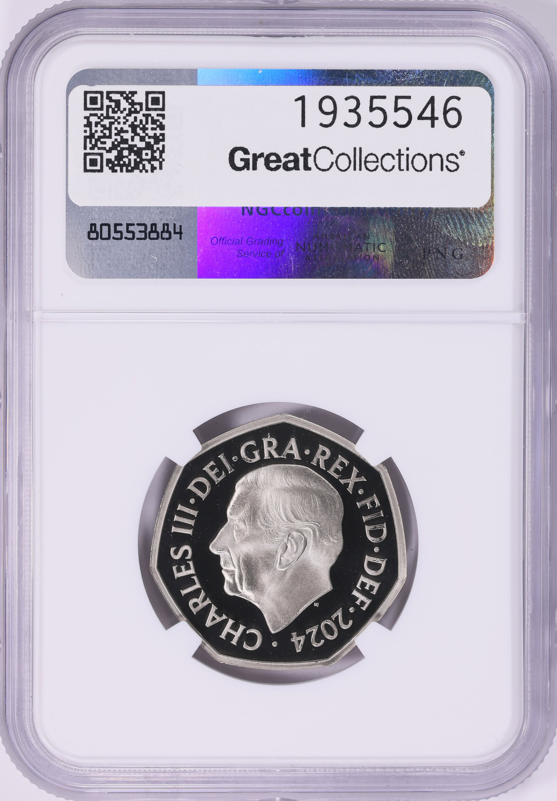 Great Britain 2024 50 Pence First Releases NGC Proof-70 UC | NGC Cert ...