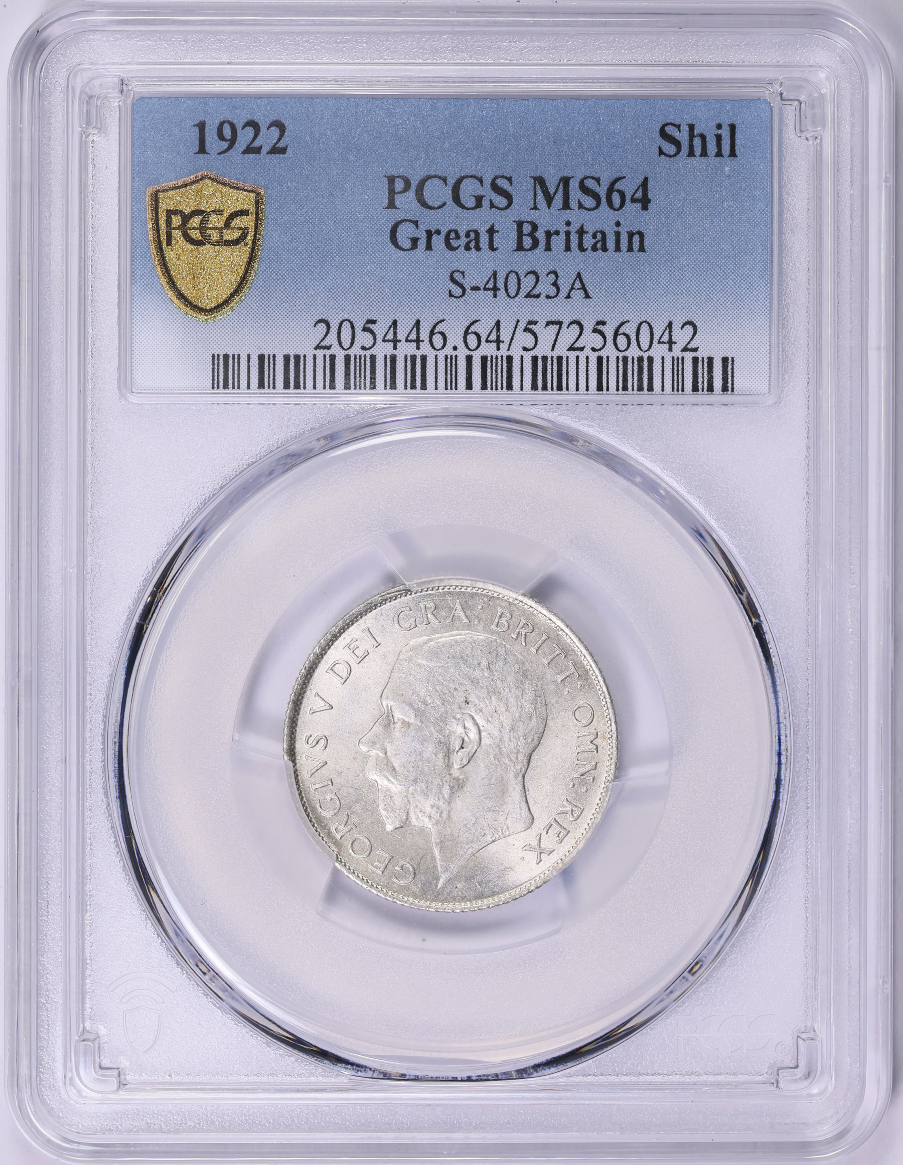 Great Britain 1922 Silver Shilling KM-816a PCGS MS-64 (Item 1935607 ...