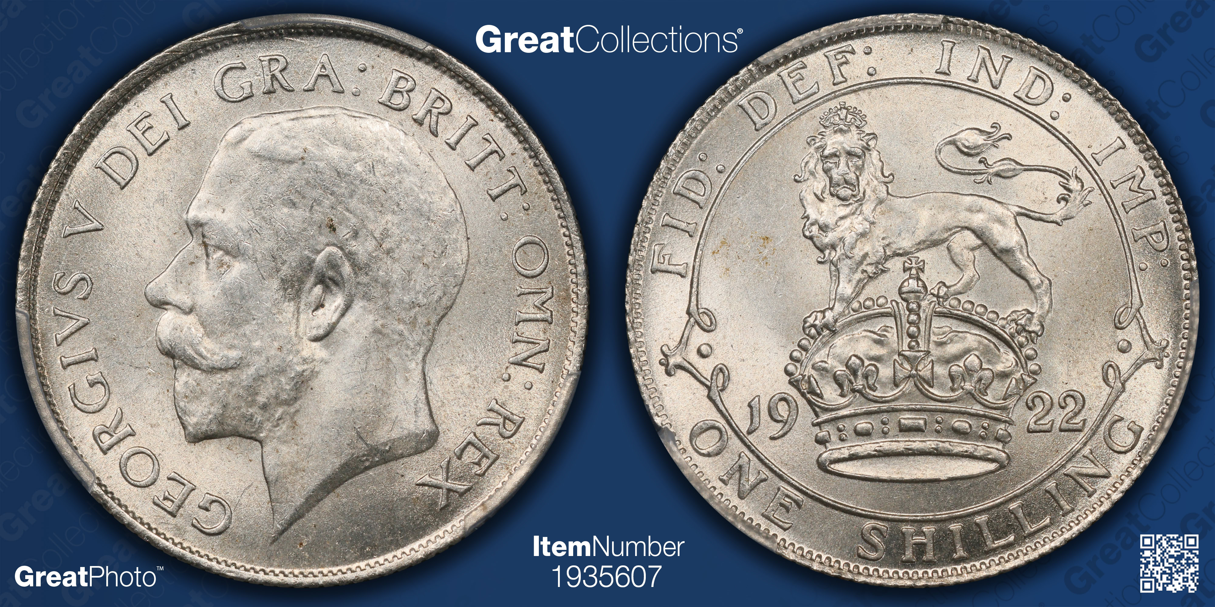 Great Britain 1922 Silver Shilling KM-816a PCGS MS-64 (Item 1935607 ...