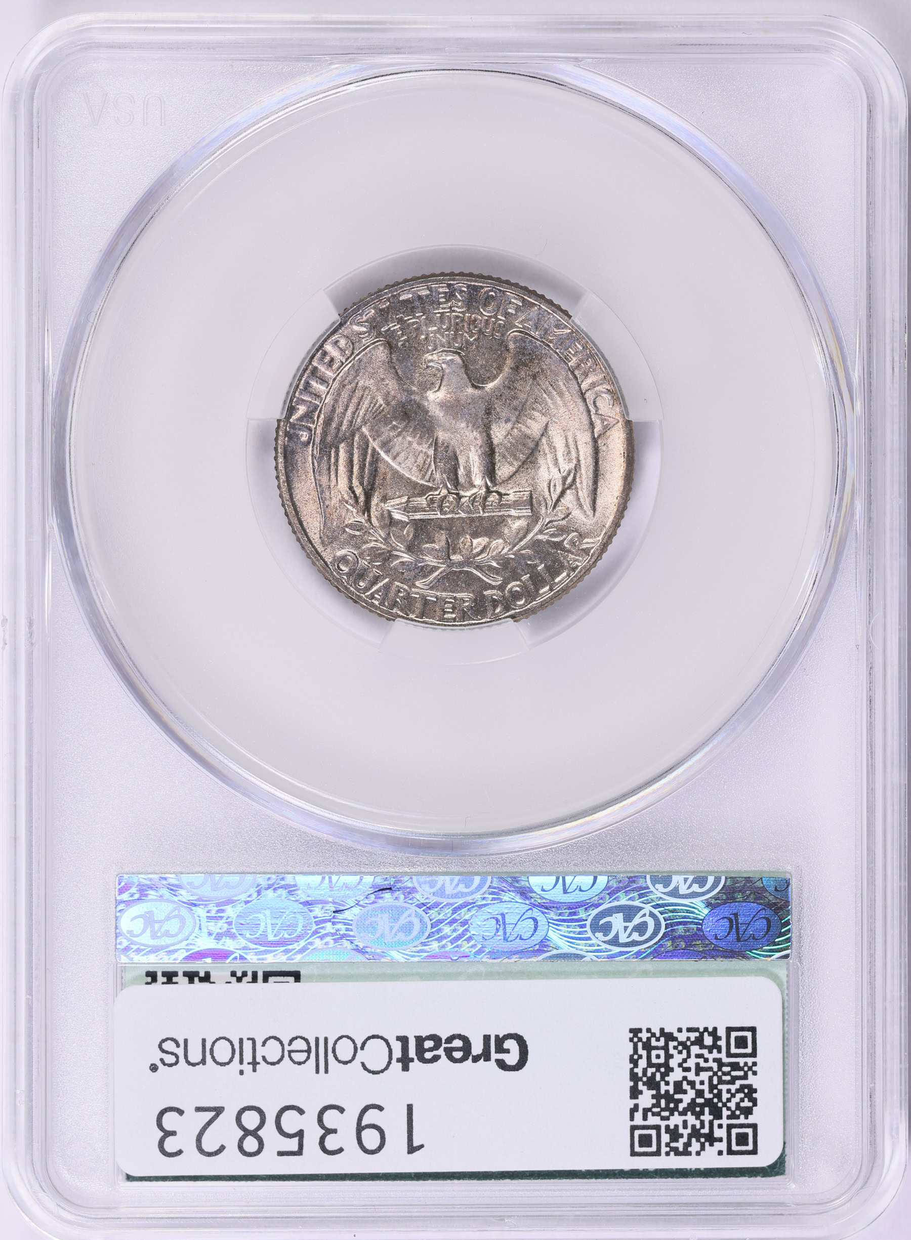 1955 Washington Quarter CACG MS-66 (Item 1935823) | GreatCollections ...