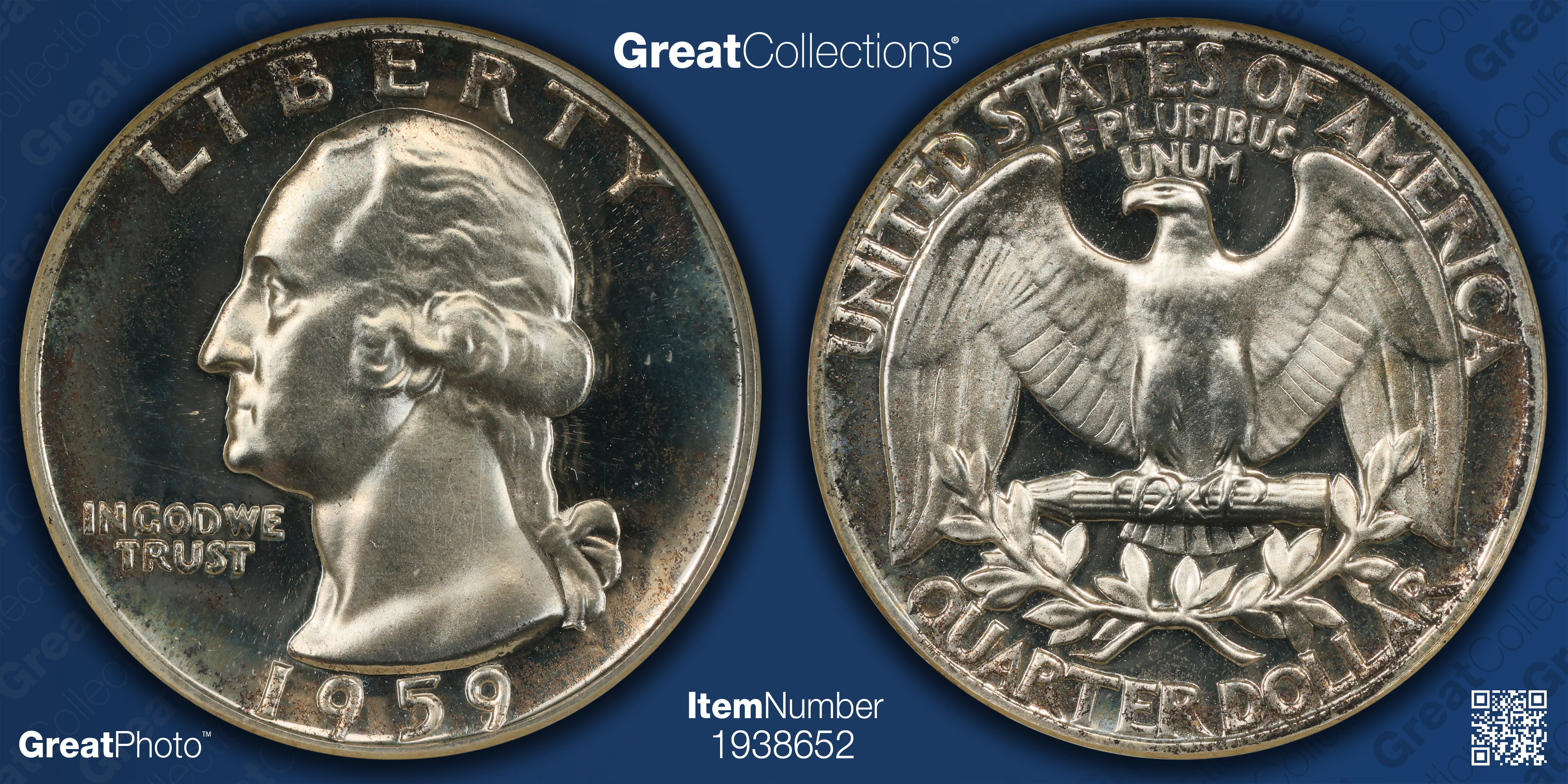 1959 Washington Quarter NGC Proof-67 UC (Item 1938652 ...