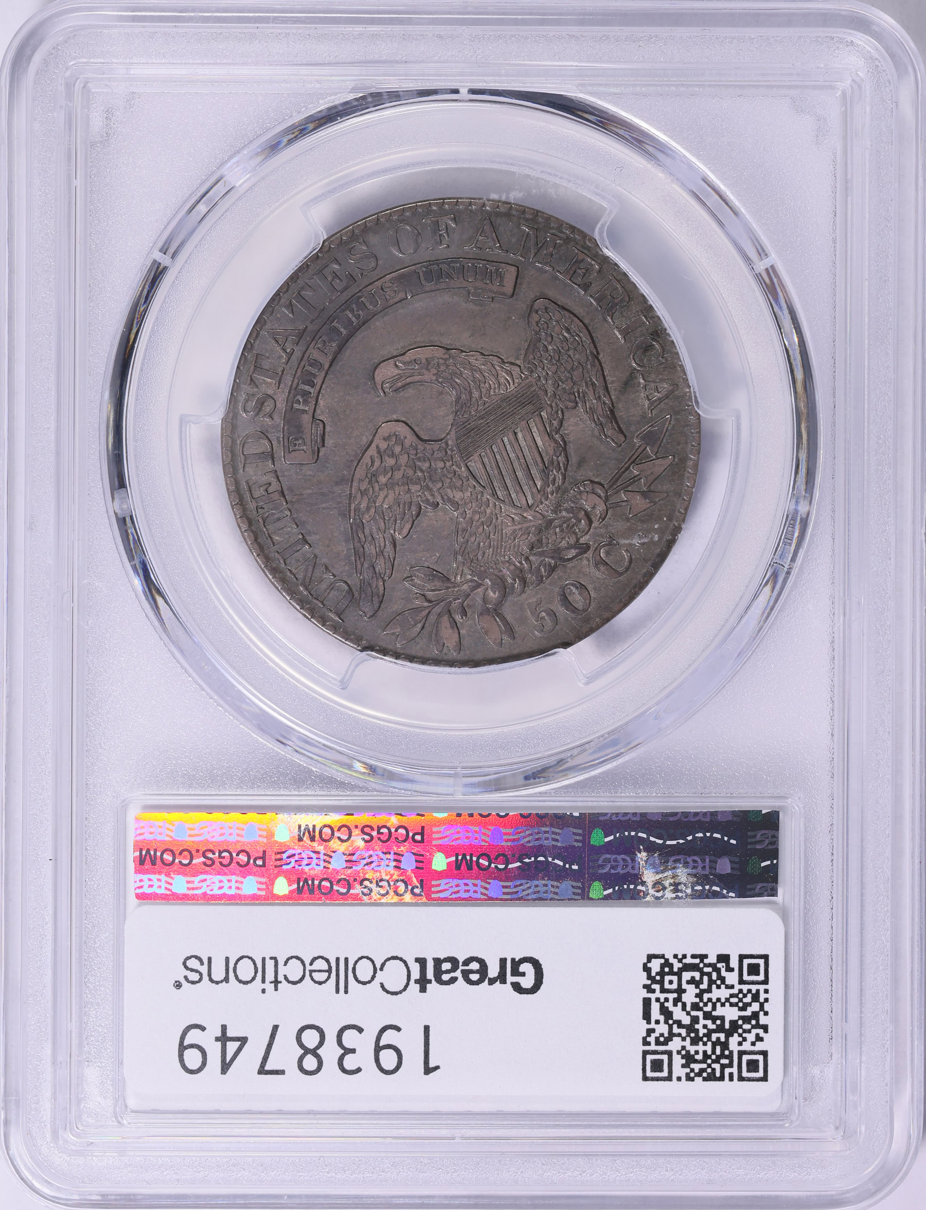 1827 Capped Bust Half Dollar Square Base 2 PCGS Genuine AU Details ...