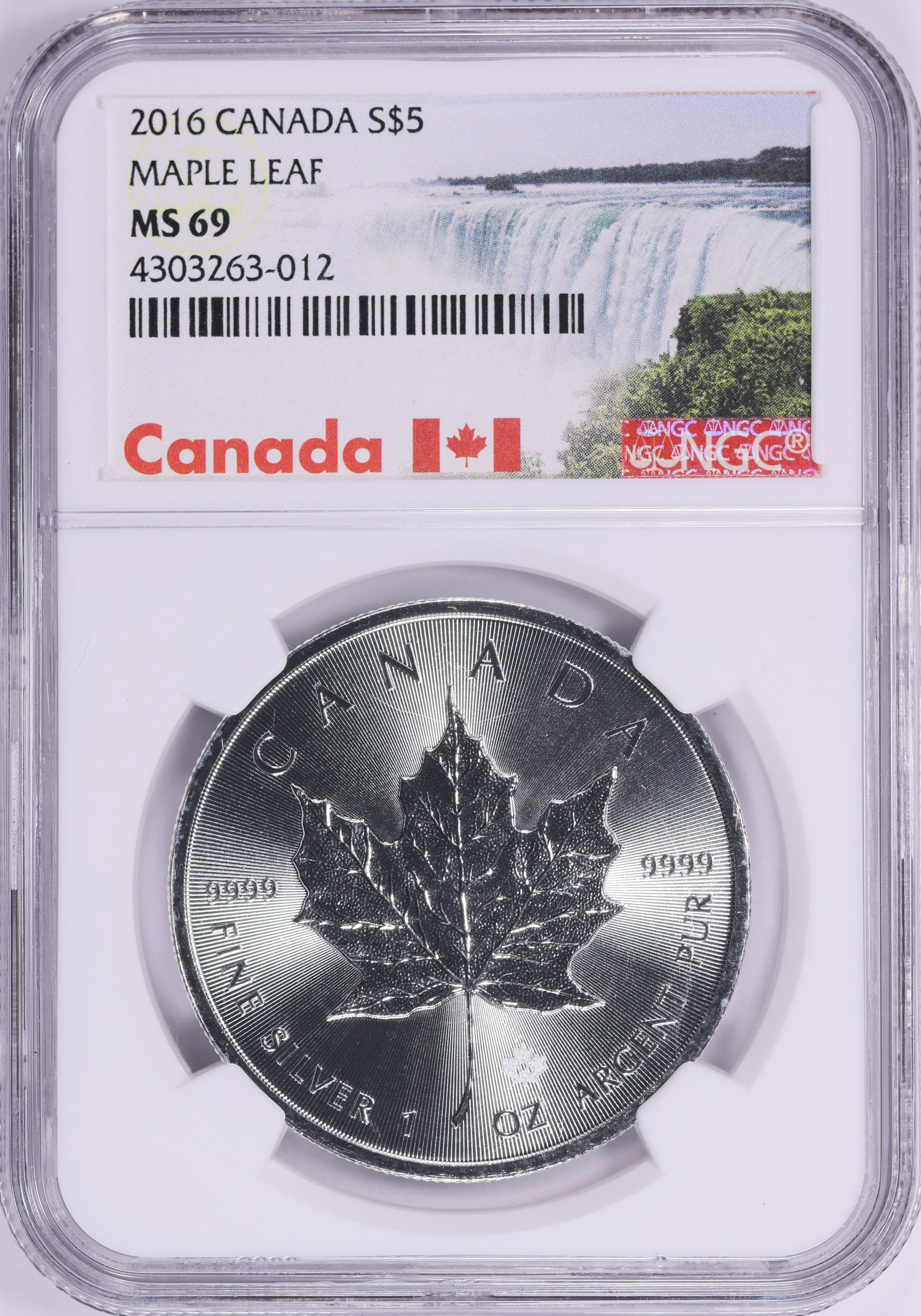 Canada 2016 Silver $5 Maple Leaf KM-1601 NGC MS-69 (Item 1938848 ...