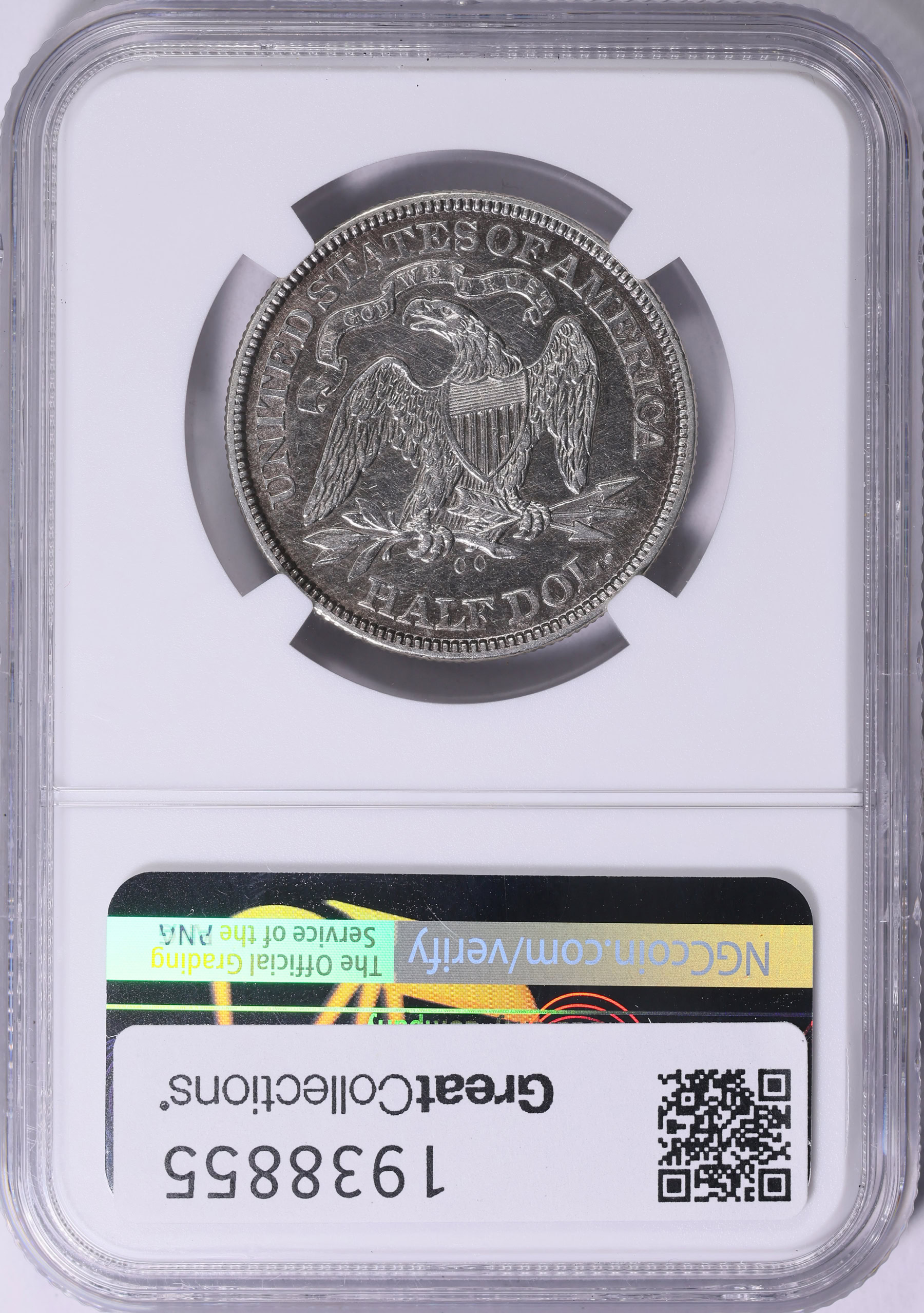 1872-CC Seated Liberty Half Dollar NGC AU Details (Item 1938855) | GreatCollections Coin Auctions