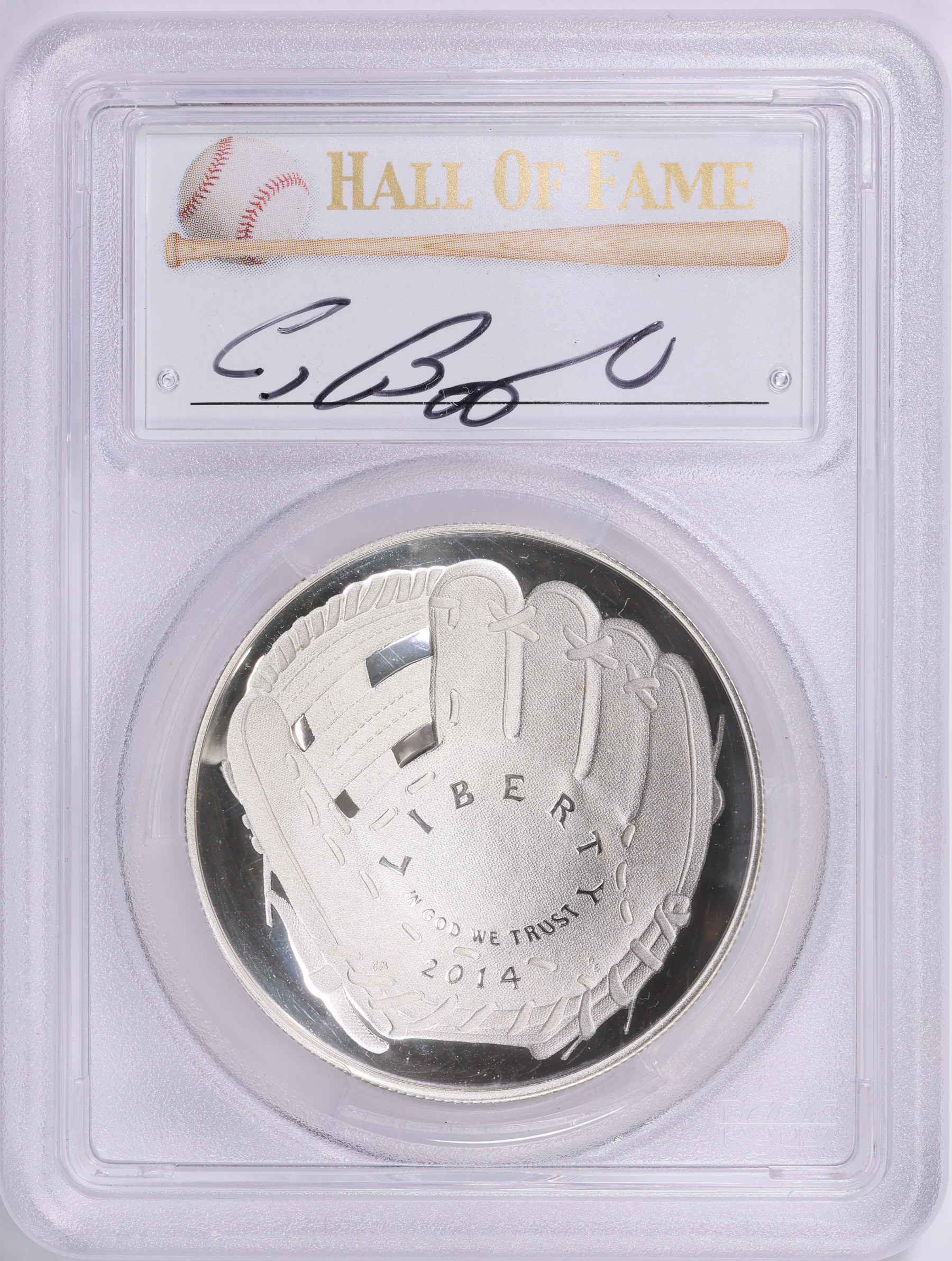 2014-P Baseball Hall of Fame Silver Dollar PCGS Proof-70 DCAM (Craig ...