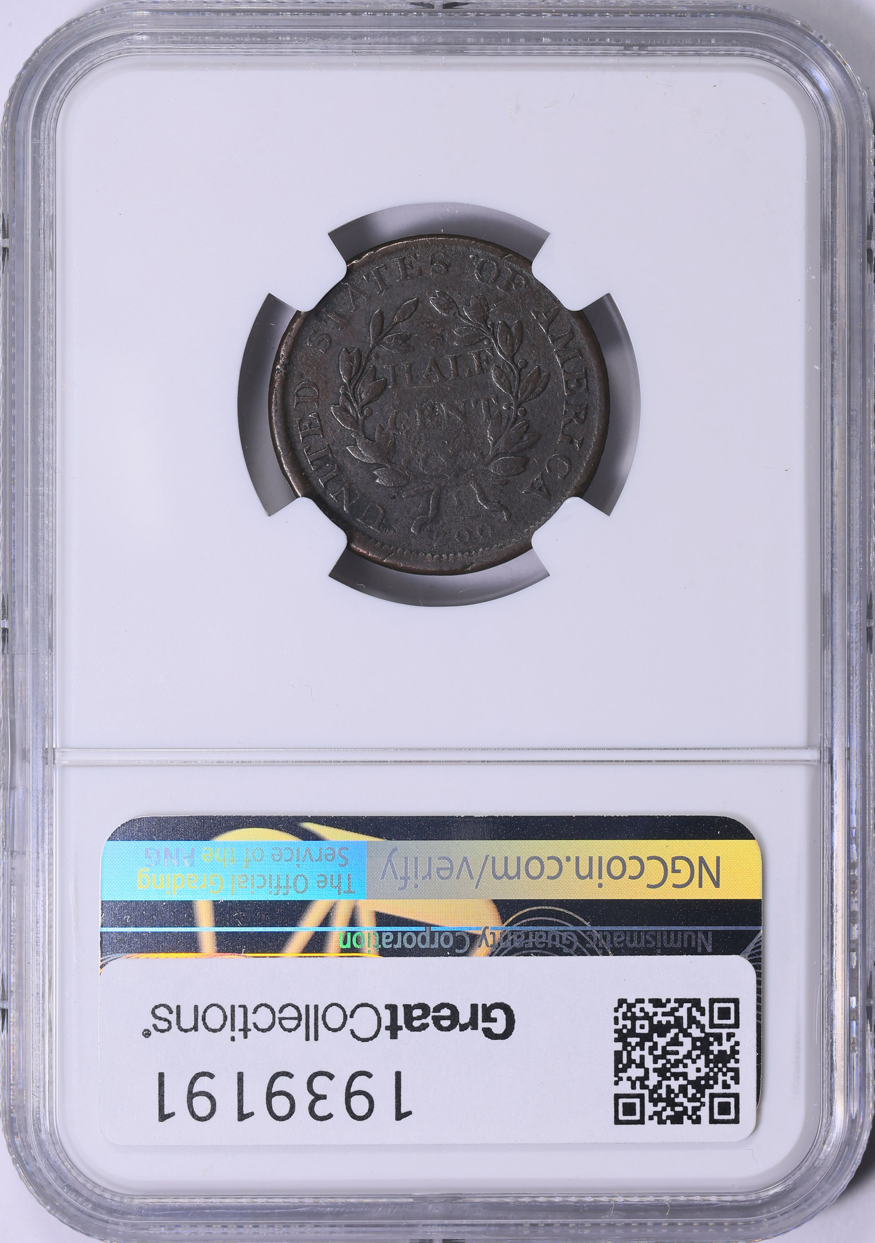1807 Draped Bust Half Cent Cohen 1 NGC VG Details (Item 1939191 ...