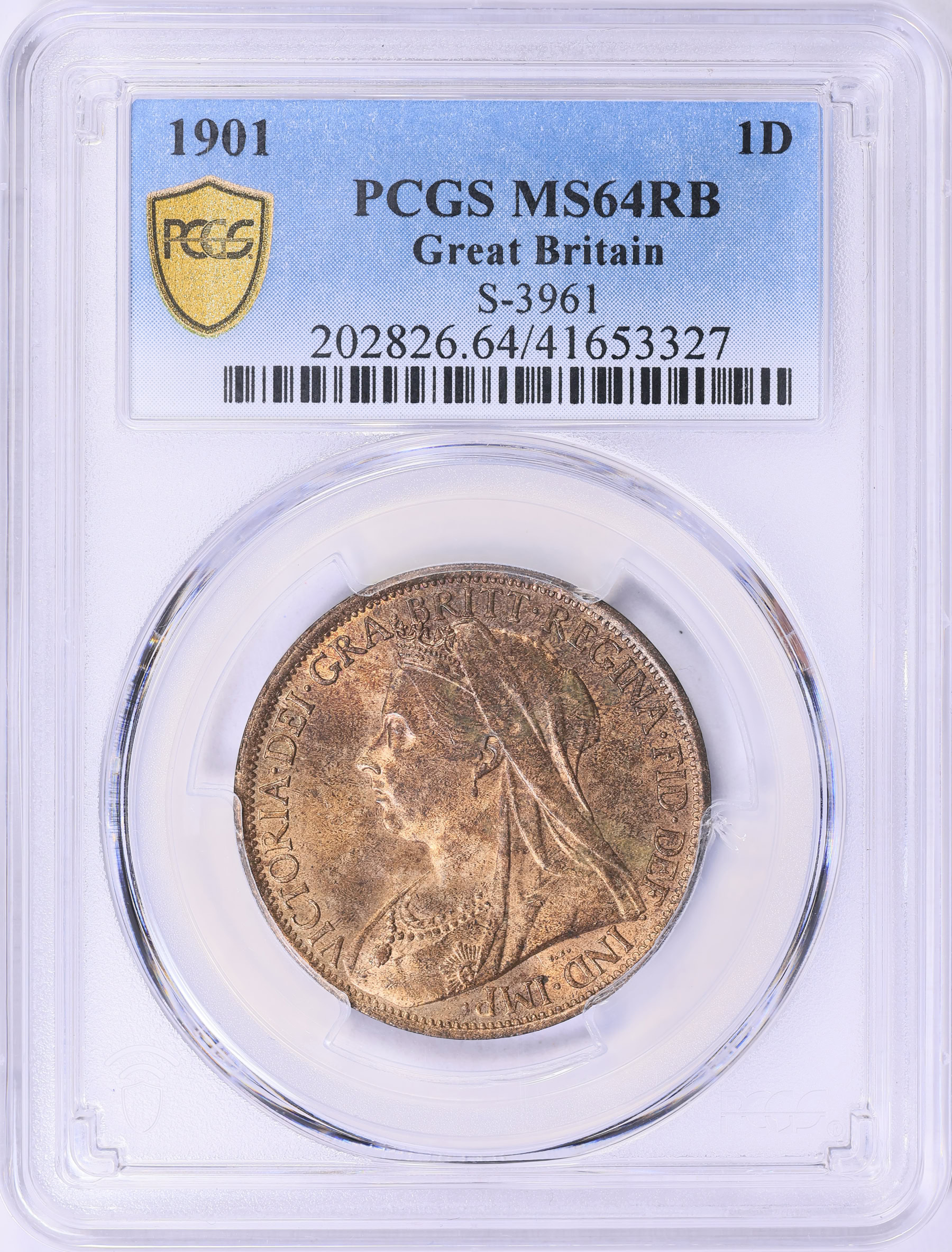 Great Britain 1901 Penny KM-790 PCGS MS-64 RB (Item 1939308 ...