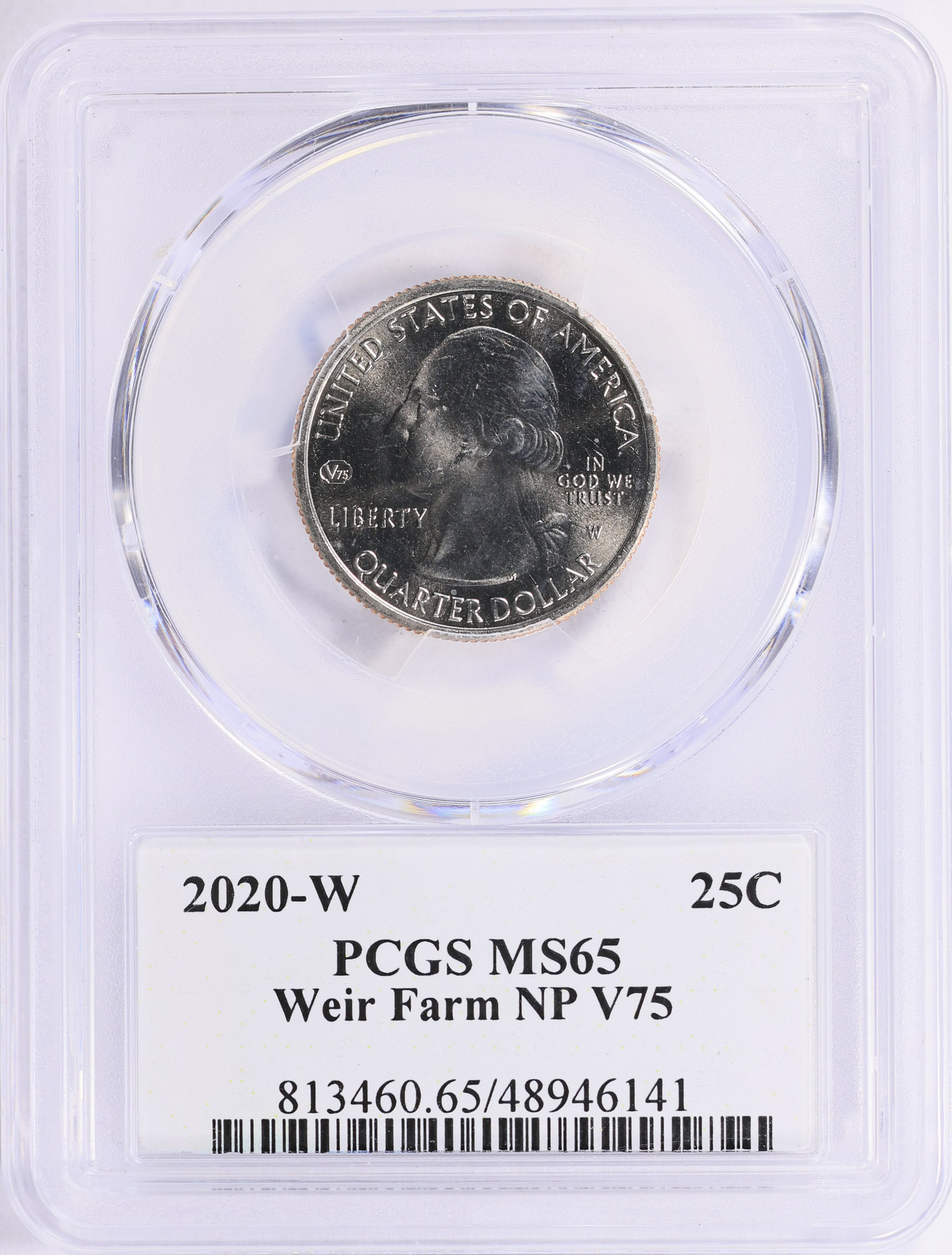 2020-W America the Beautiful Quarter Weir Farm Historic Site V75 Privy ...