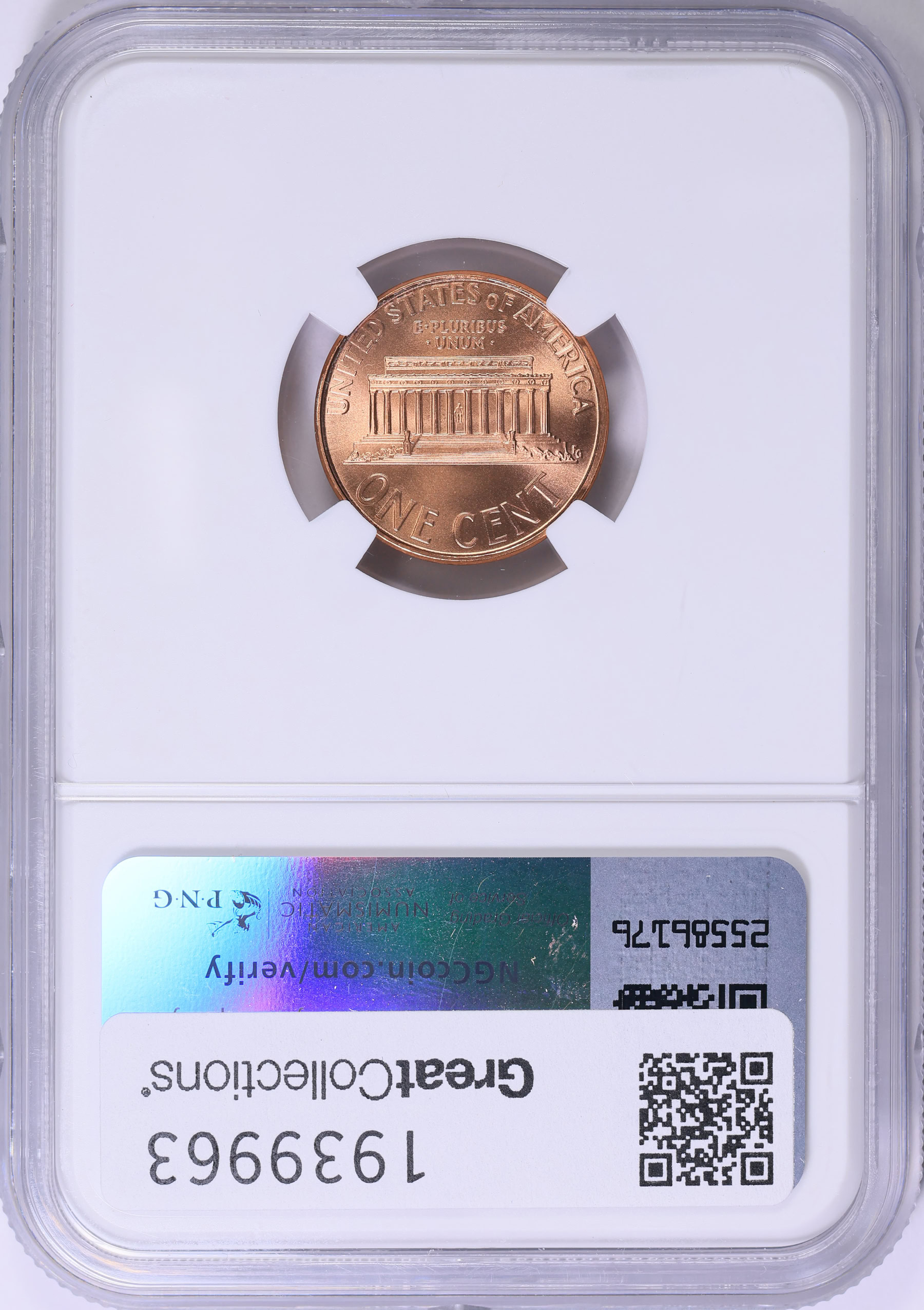 2005 Lincoln Cent SMS NGC MS-70 RD (Item 1939963) | GreatCollections ...