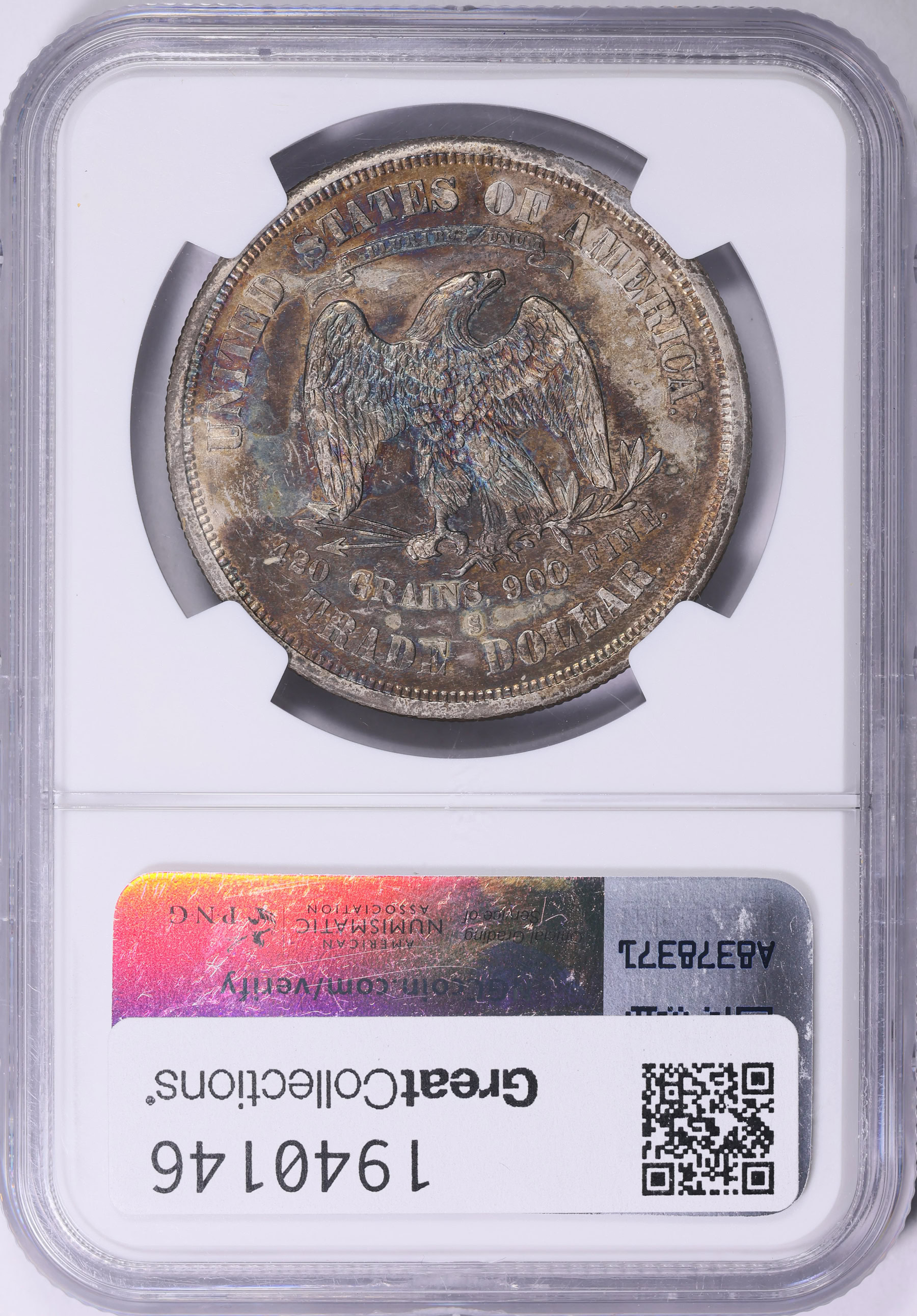 1875-S/CC Trade Silver Dollar NGC Unc Details (Art. Toned) (Item ...