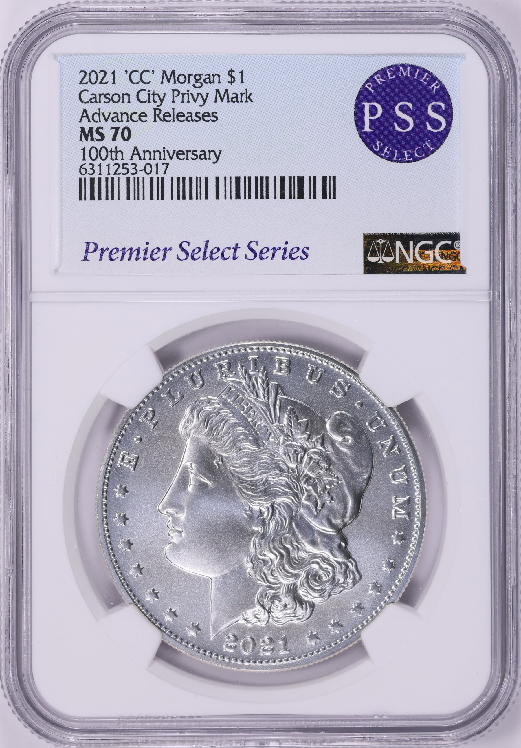 2021-CC Privy Morgan Silver Dollar 100th Anniversary Advance Releases ...