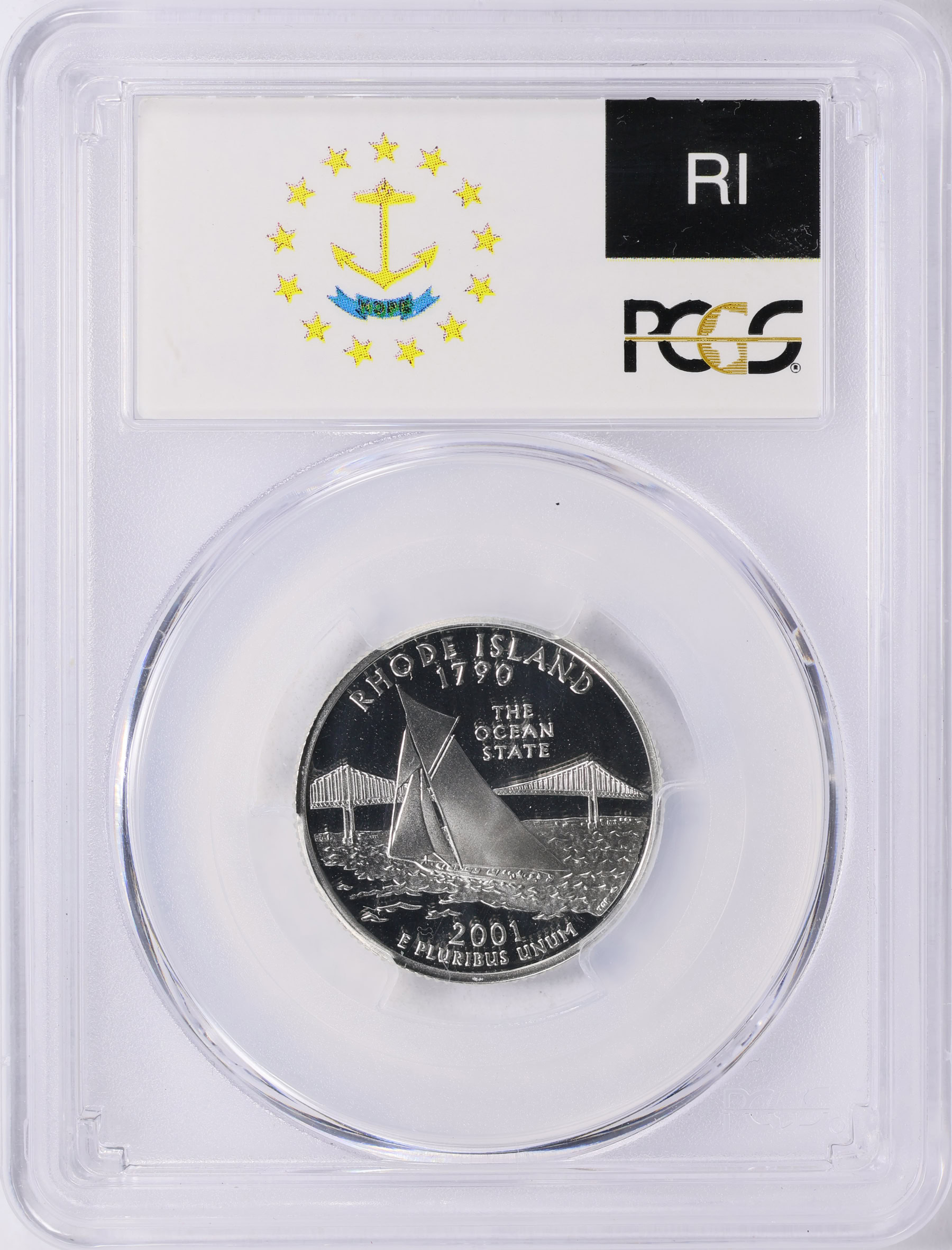 2001-S State Quarter Rhode Island Silver PCGS Proof-70 DCAM (Item ...