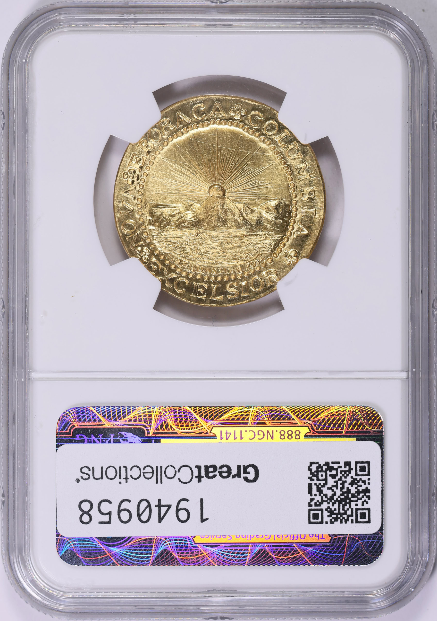 1787-2014 "EB" Gold Doubloon 2014 Private Issue Commemorating Ephraim ...