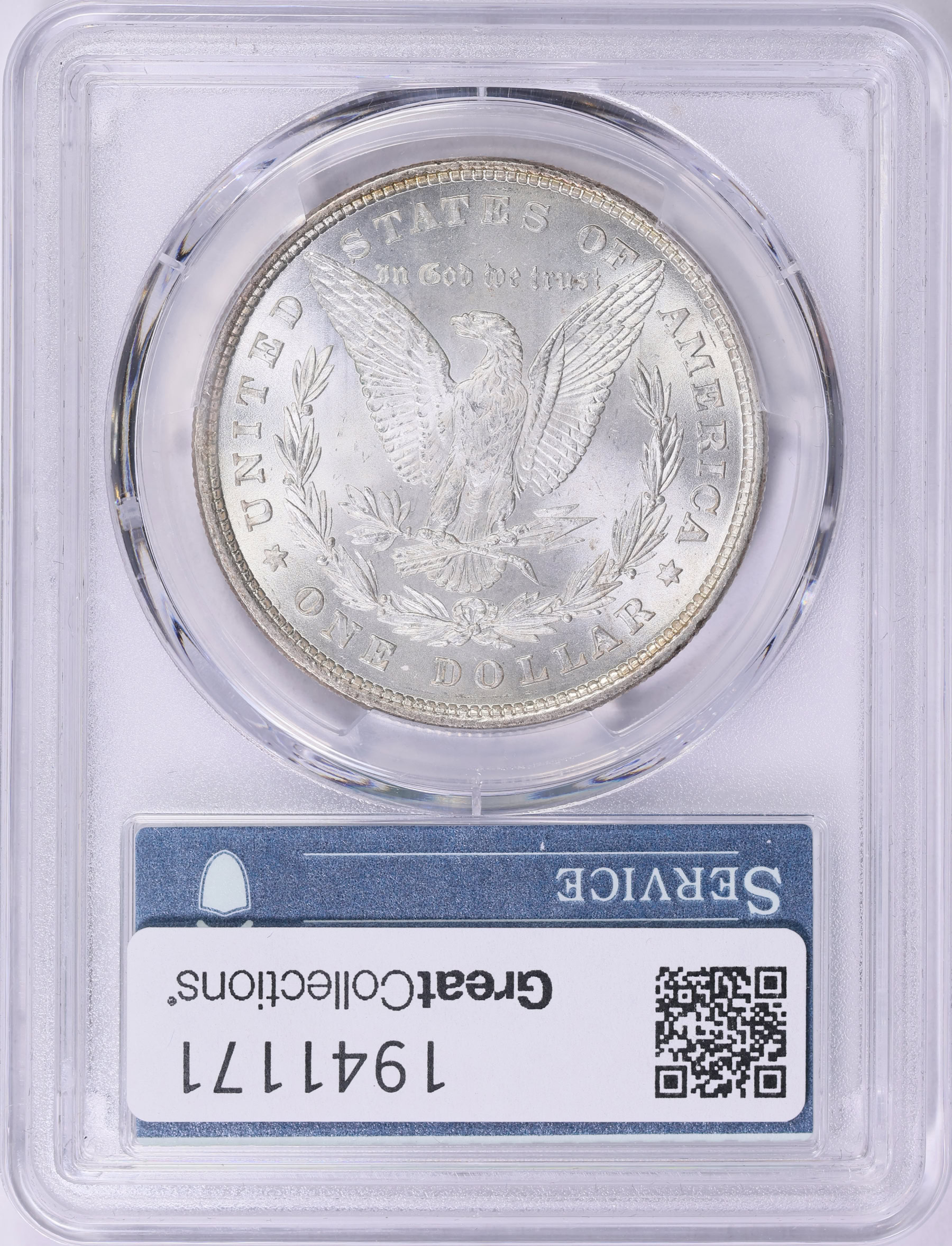 1878 8TF Morgan Silver Dollar Diagonal in 8 VAM-17 PCGS MS-64+ (CAC Green) (OGH 35th Anniversary ...