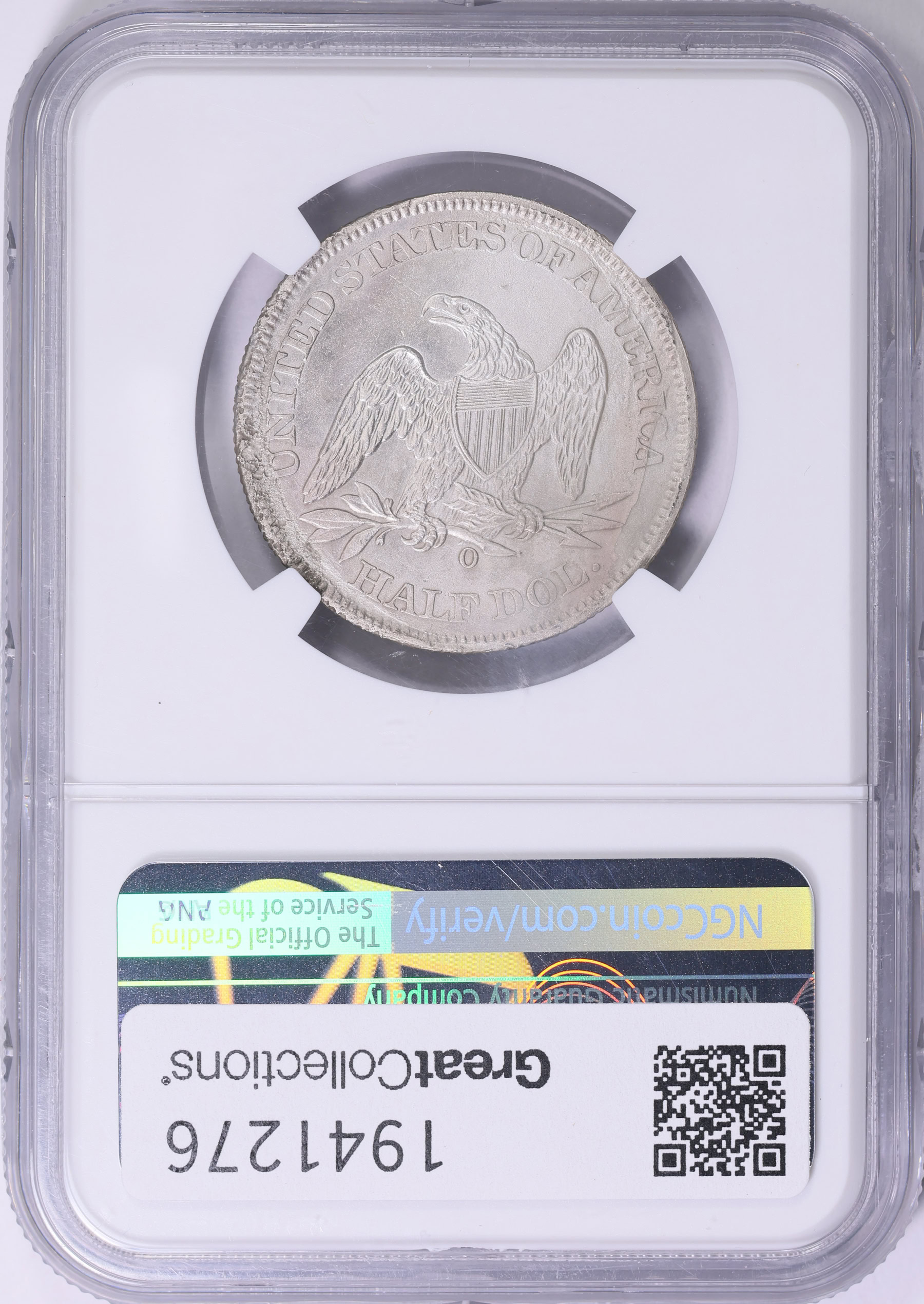 1861-O Seated Liberty Half Dollar SS Republic Shipwreck Effect NGC Certified (Item 1941276 ...