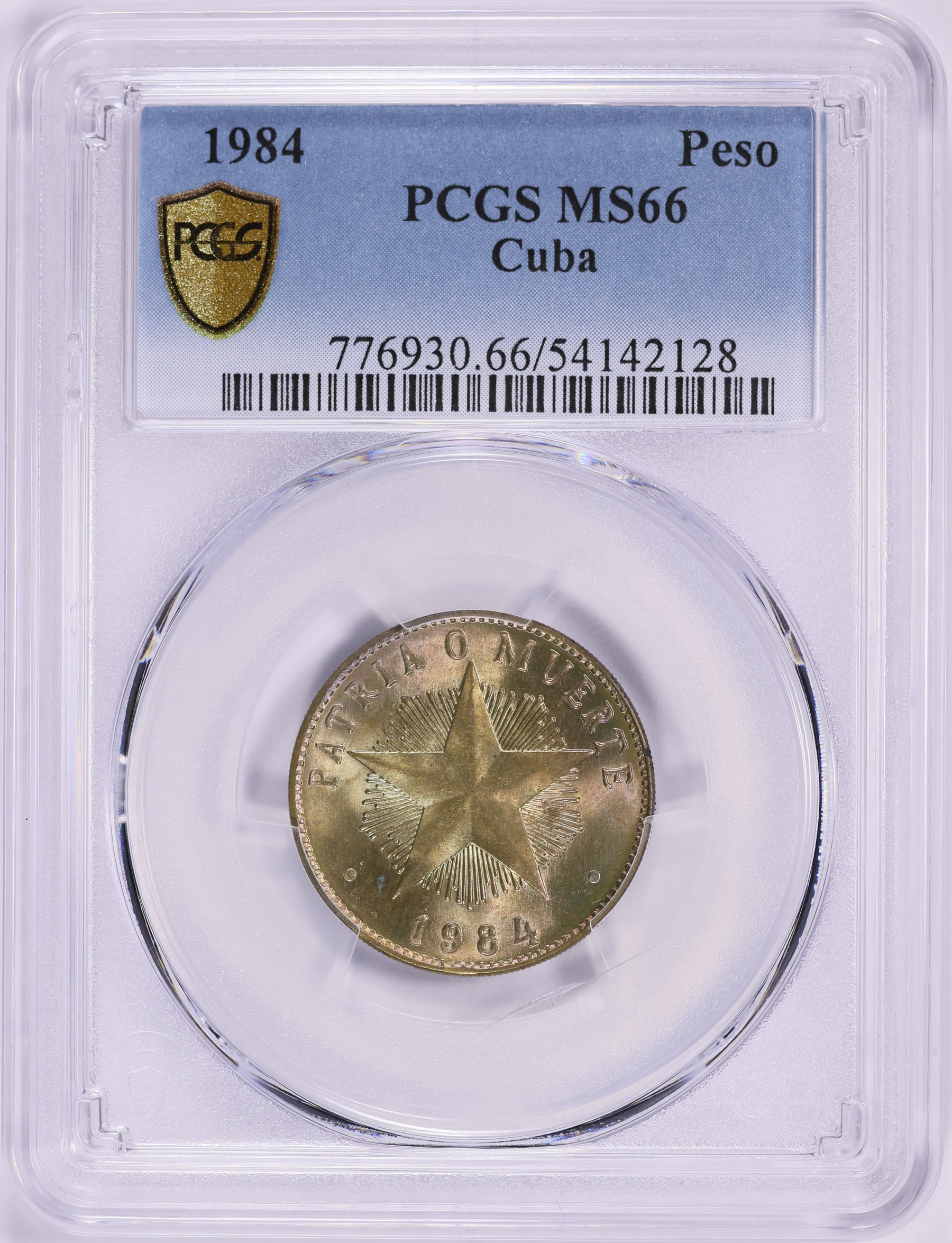 Cuba 1984 Peso KM-105 PCGS MS-66 (Toned) (Item 1941500 ...