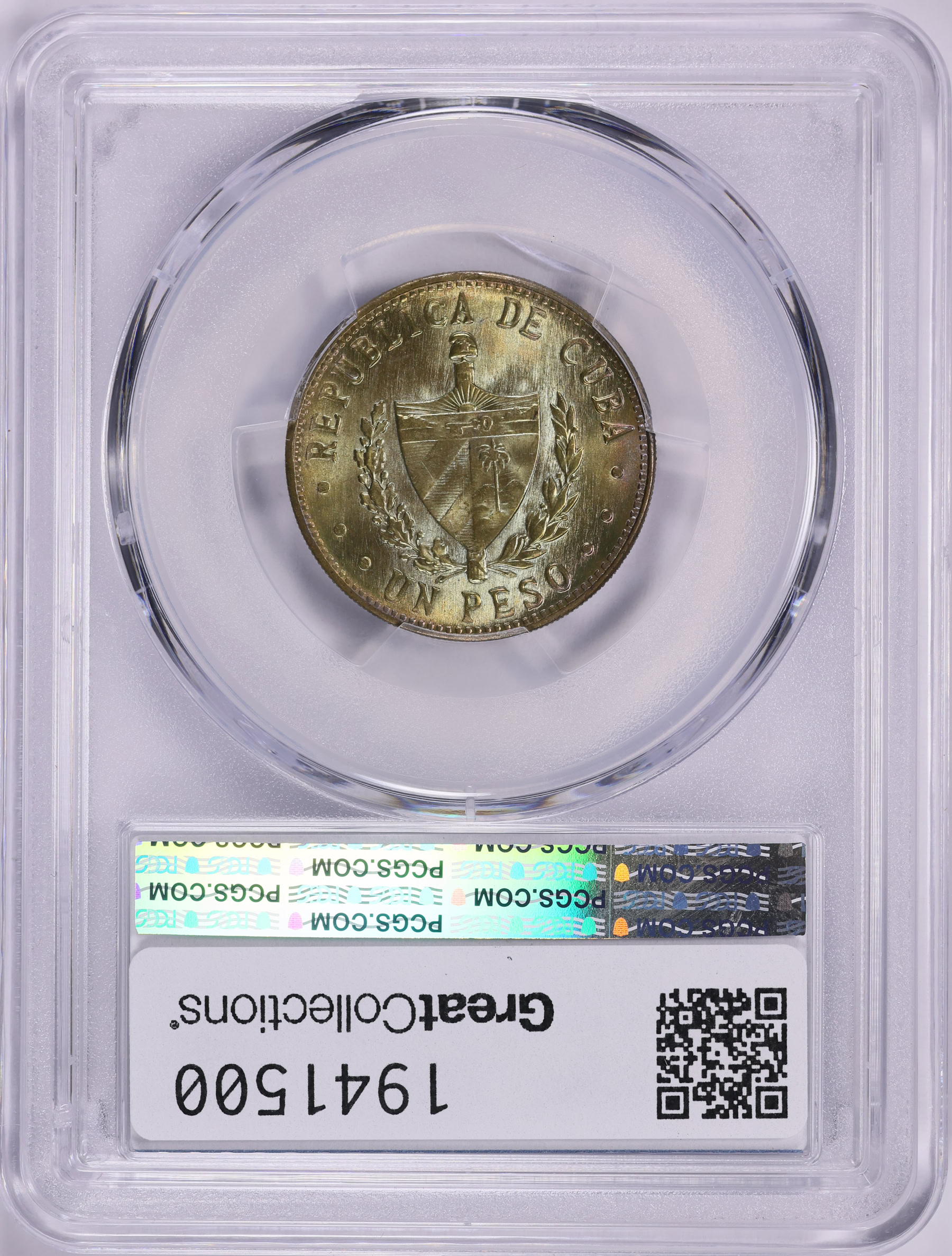 Cuba 1984 Peso KM-105 PCGS MS-66 (Toned) (Item 1941500 ...