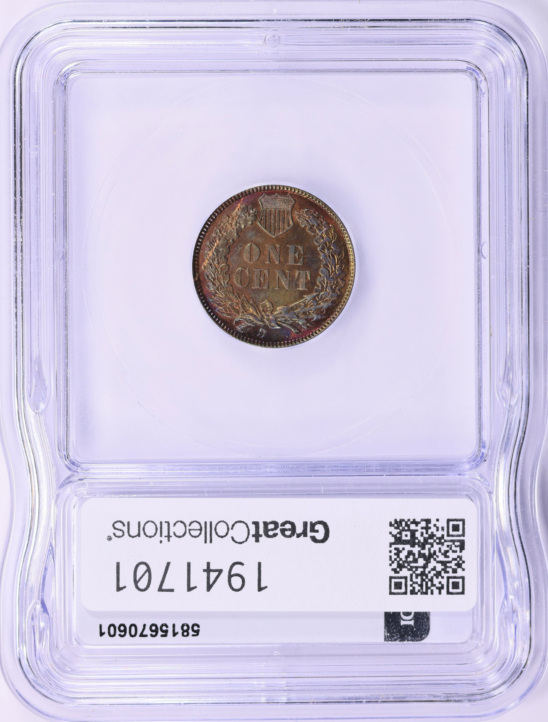 1879 Indian Cent ICG MS-64 BN (Toned) (Item 1941701) | GreatCollections ...