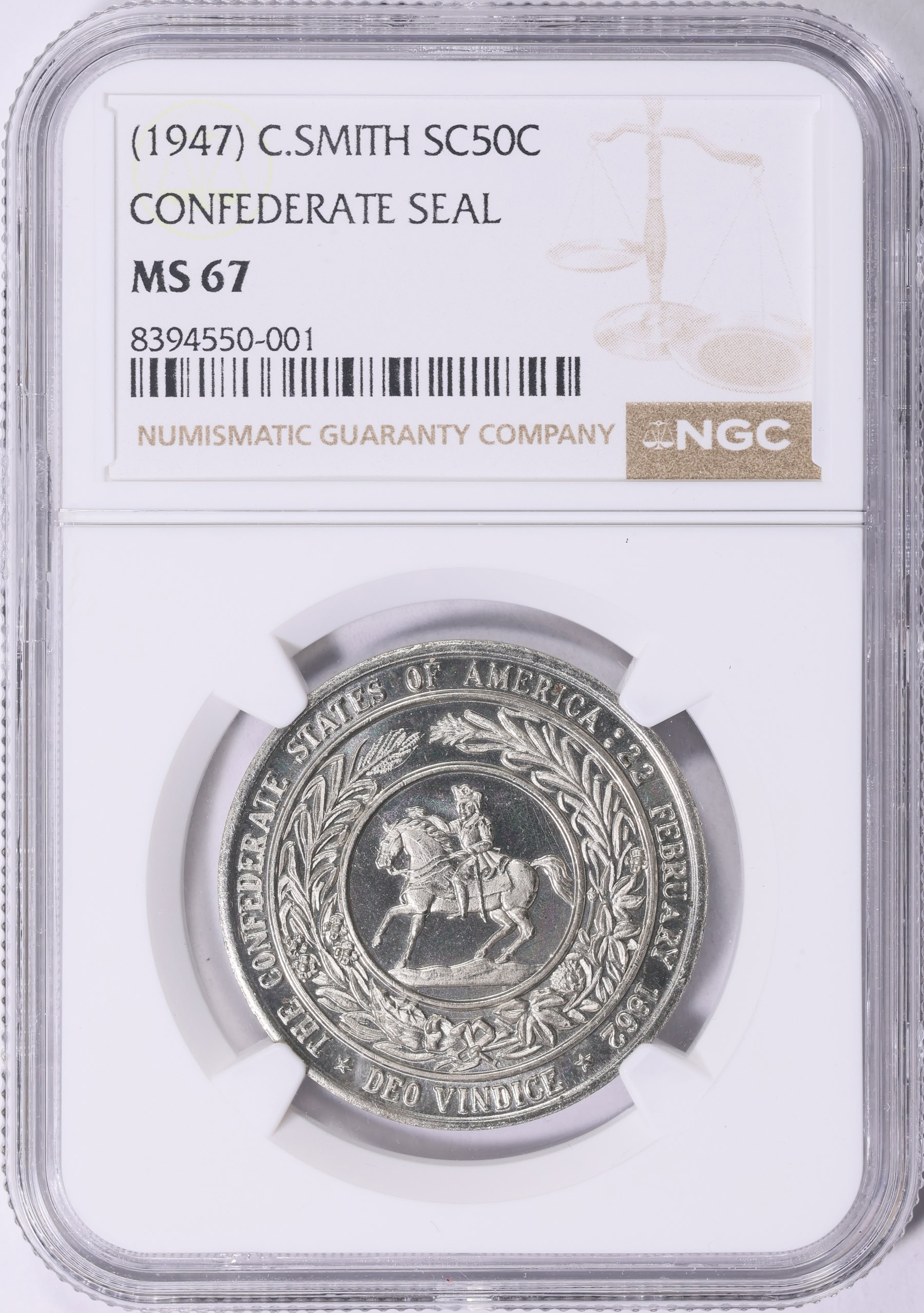 (1947) Confederate States of America Confederate Seal So-Called 50 ...