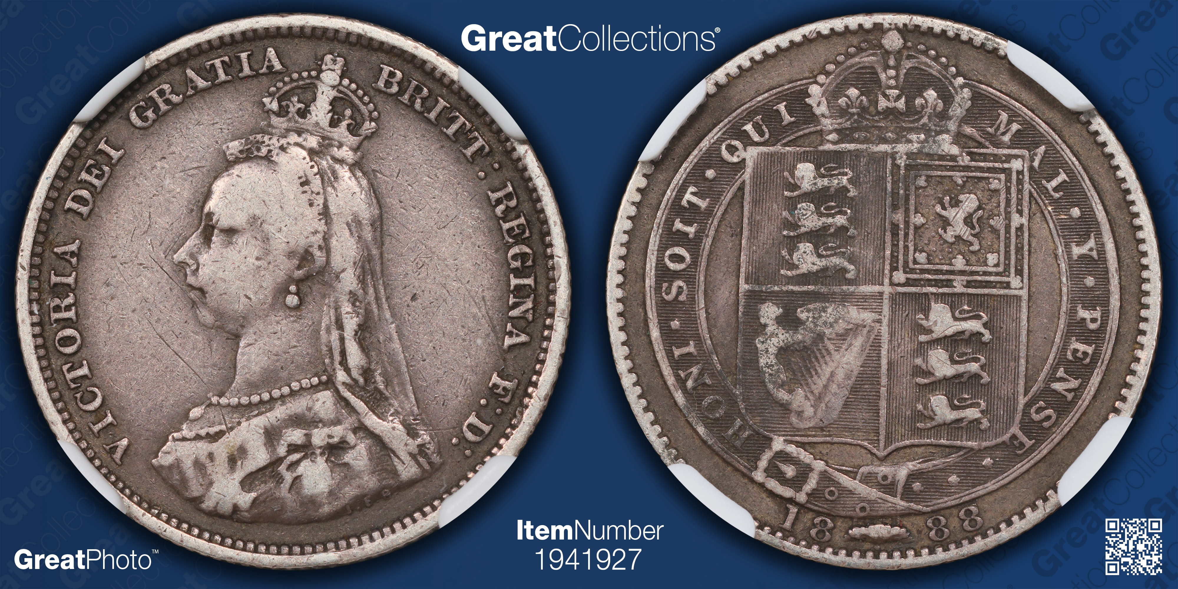 Great Britain 1888 Silver Shilling KM-761 NGC VF-25 (Item 1941927 ...