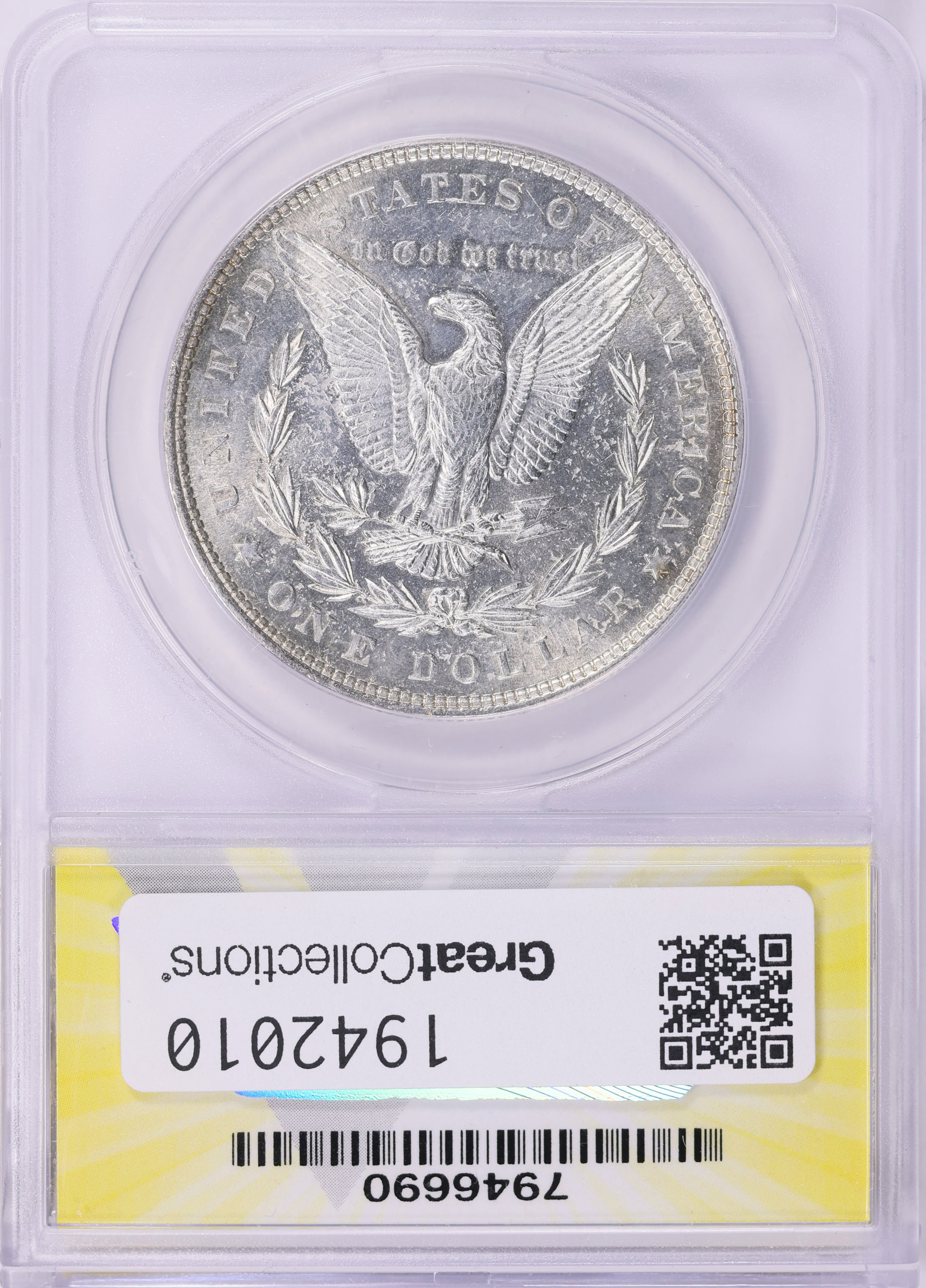 1878 7TF Morgan Silver Dollar Reverse of 1879 VAM-200 ANACS MS-62 PL ...