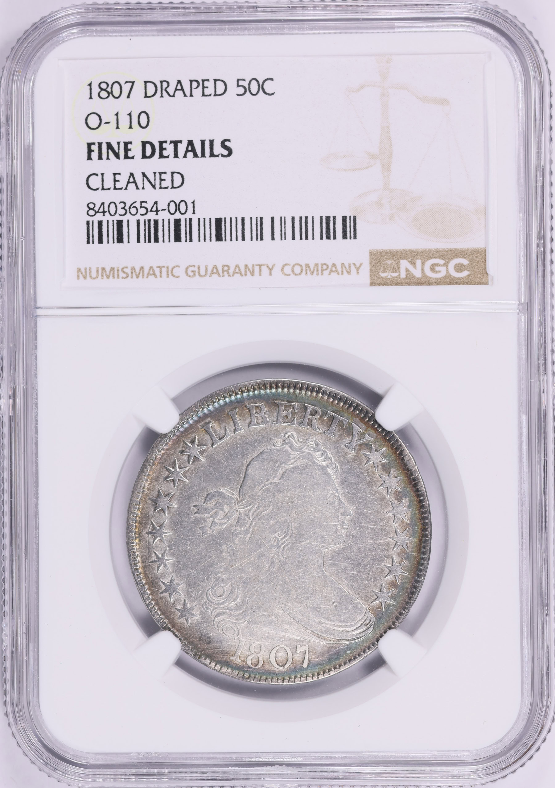 1807 Draped Bust Half Dollar Overton 110 NGC Fine Details (Item 1942036 ...