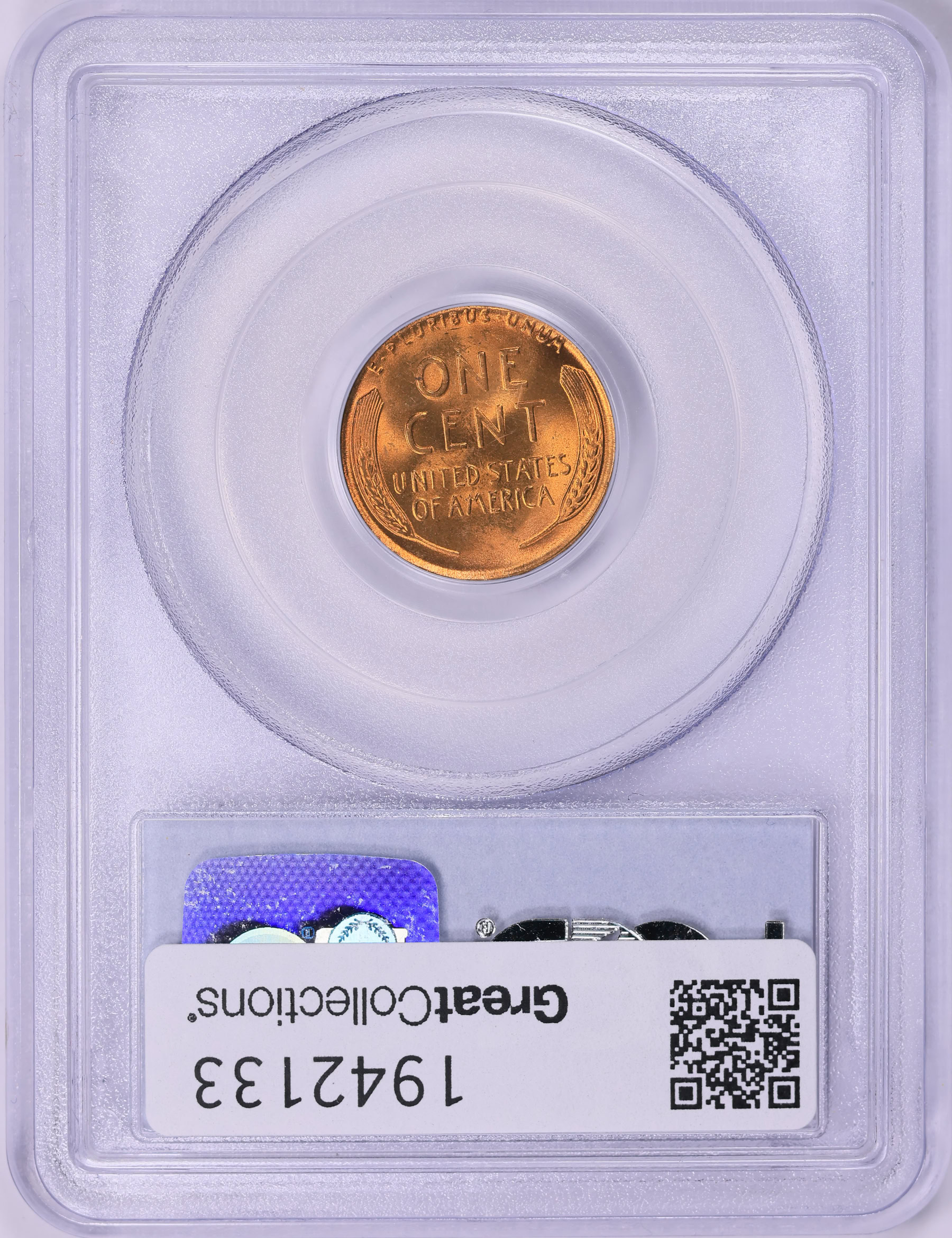 1952 Lincoln Cent PCGS MS-66 RD (Item 1942133) | GreatCollections Coin ...