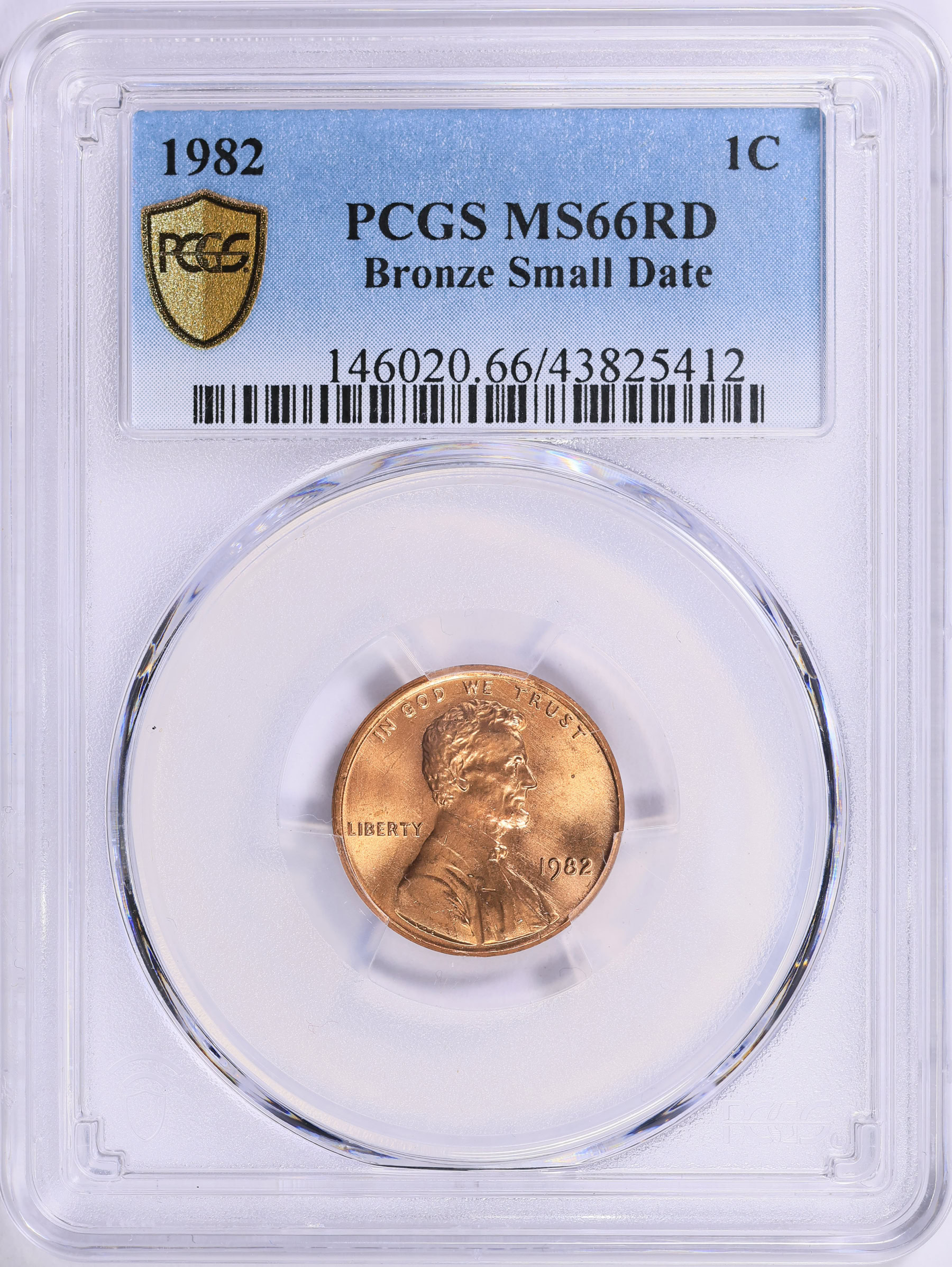 1982 Lincoln Cent Bronze Small Date PCGS MS-66 RD (Item 1942191 ...