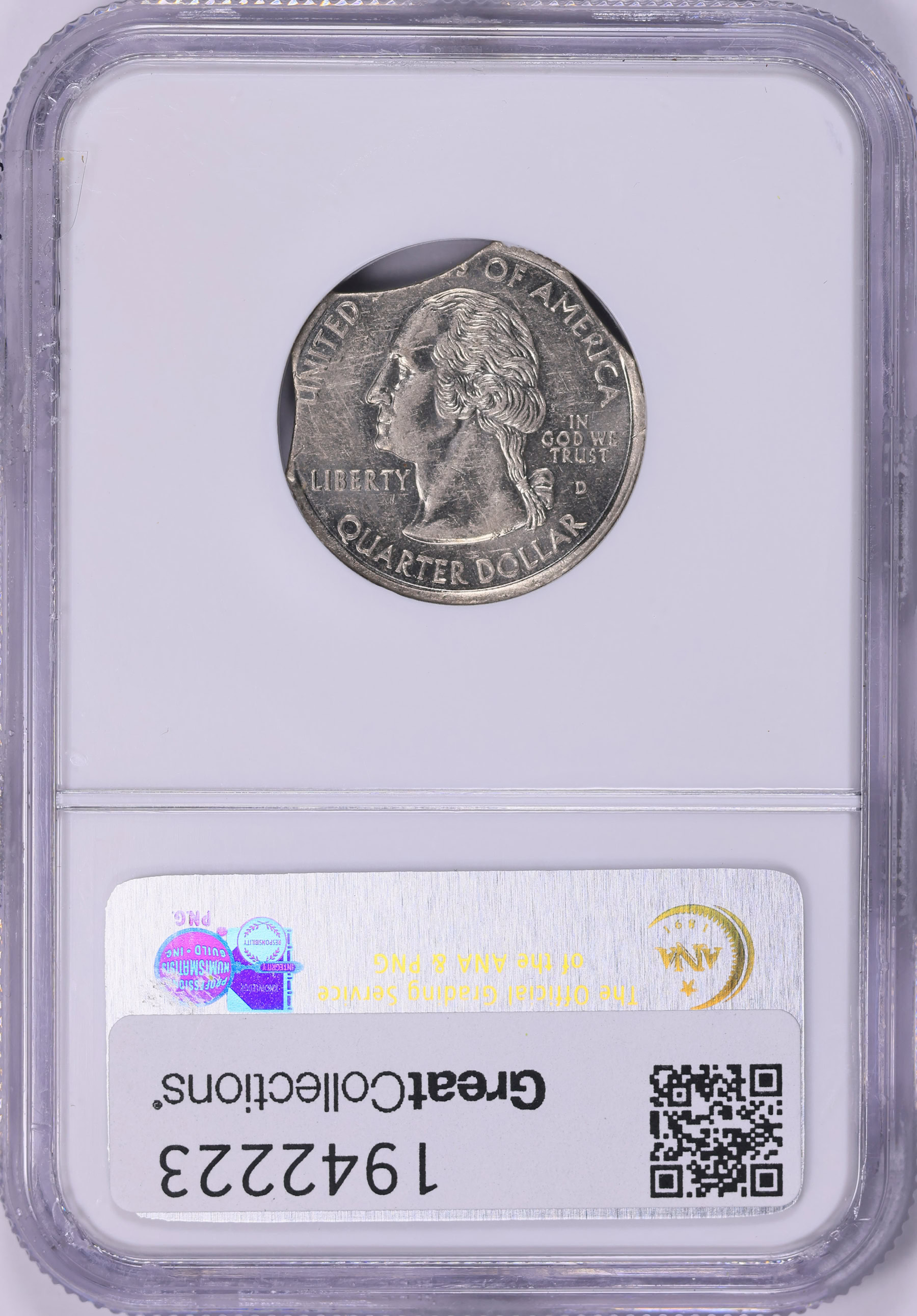 Mint Error 1999-D State Quarter New Jersey Triple Curved Clips NGC AU ...