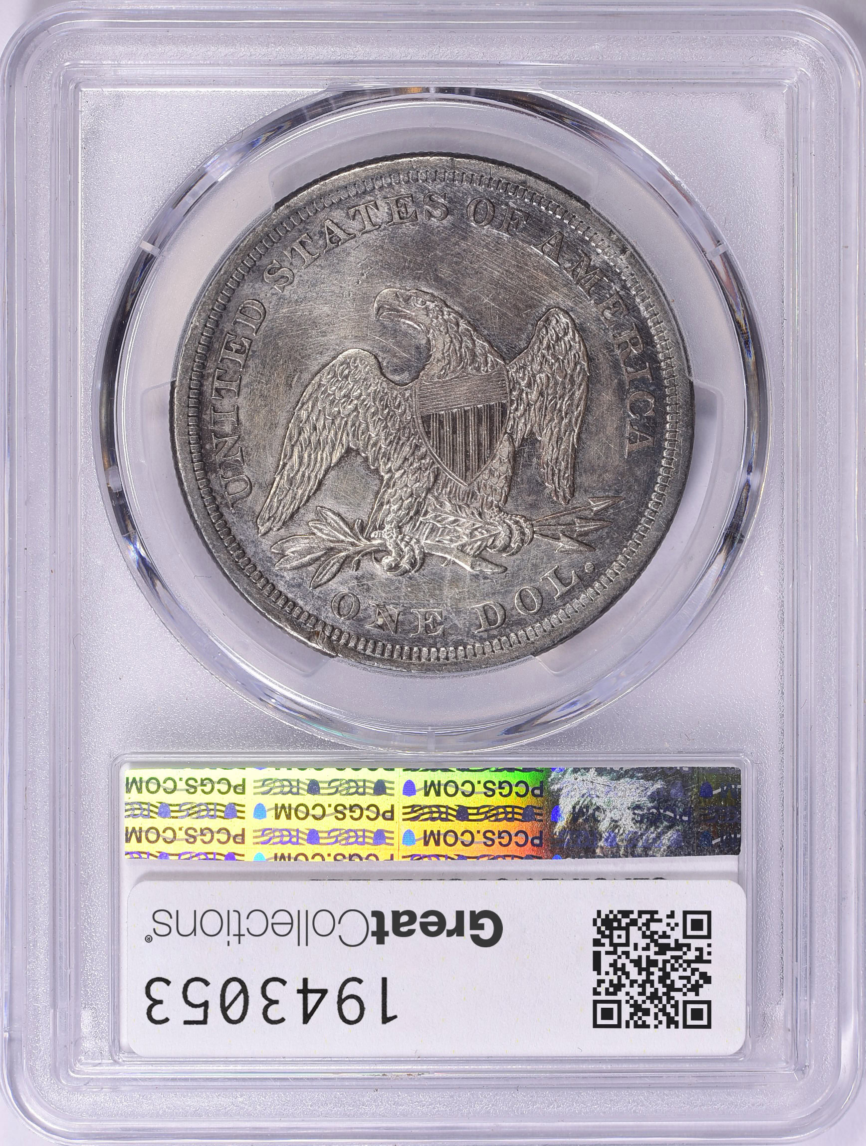1840 Seated Liberty Silver Dollar PCGS Genuine AU Details (Item 1943053 ...