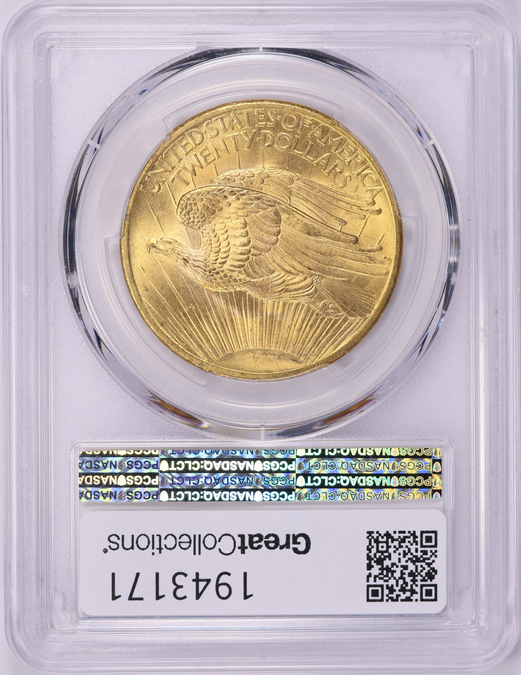 1907 Saint-Gaudens Gold Double Eagle Arabic Numerals PCGS MS-64 (Item ...