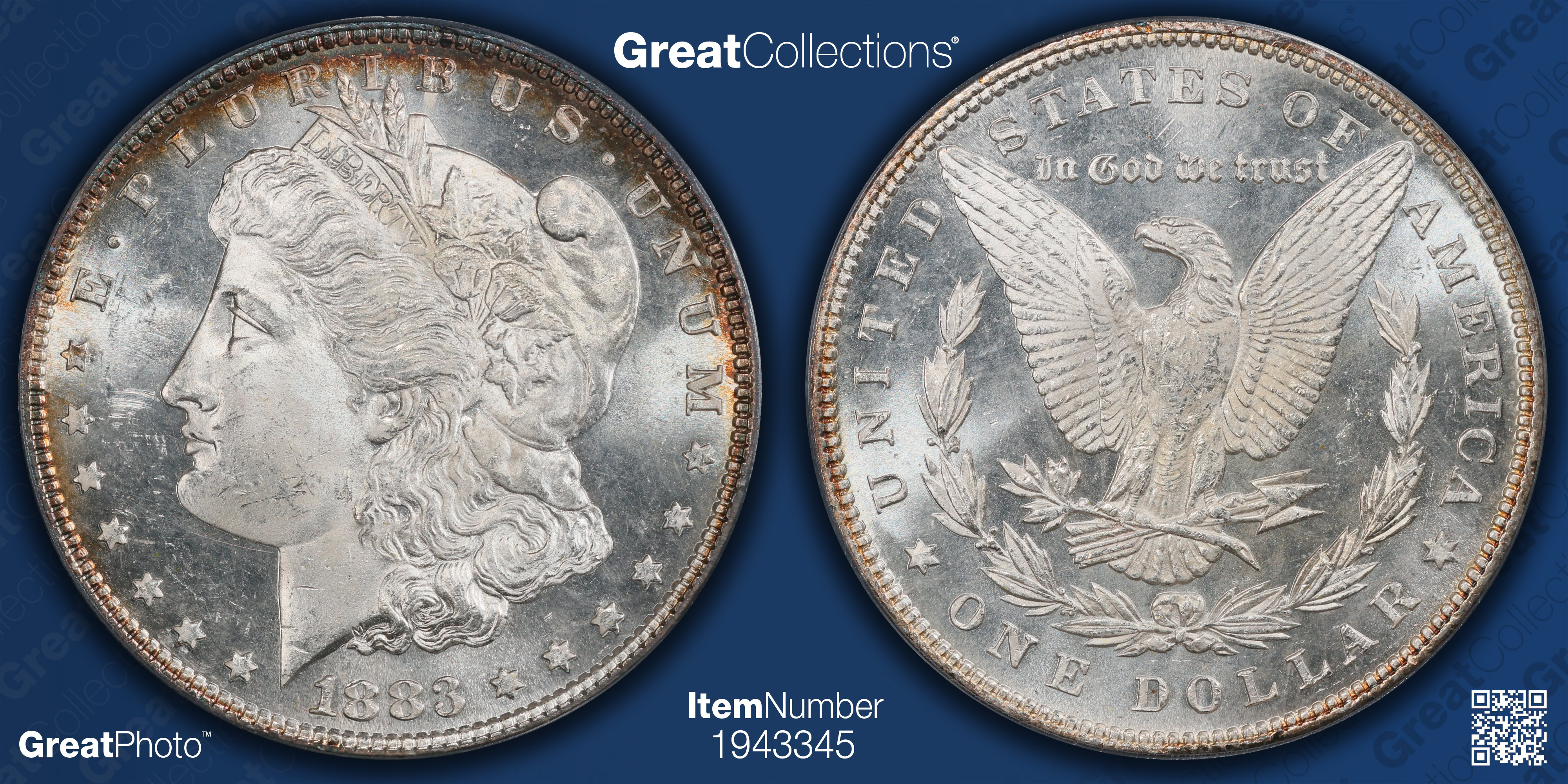 1883 Morgan Silver Dollar PCGS MS-64 PL (Toned) (Item 1943345 ...