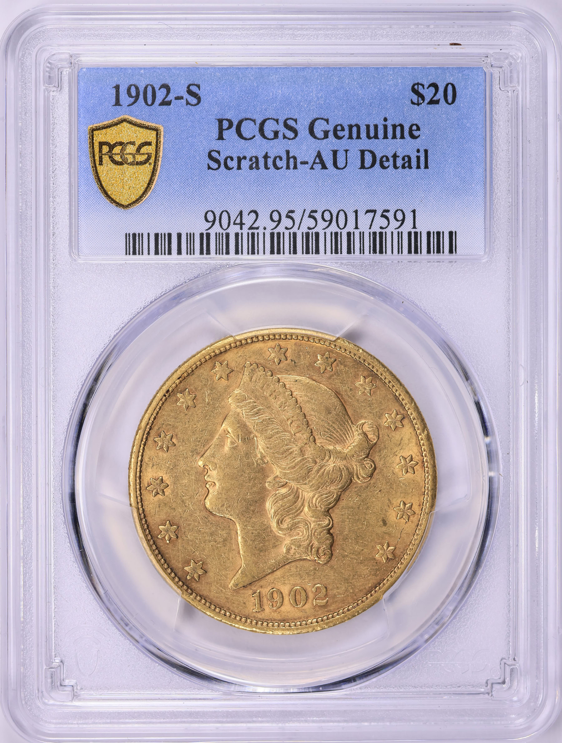 1902-S Liberty Gold Double Eagle PCGS Genuine AU Details (Item 1943457 ...