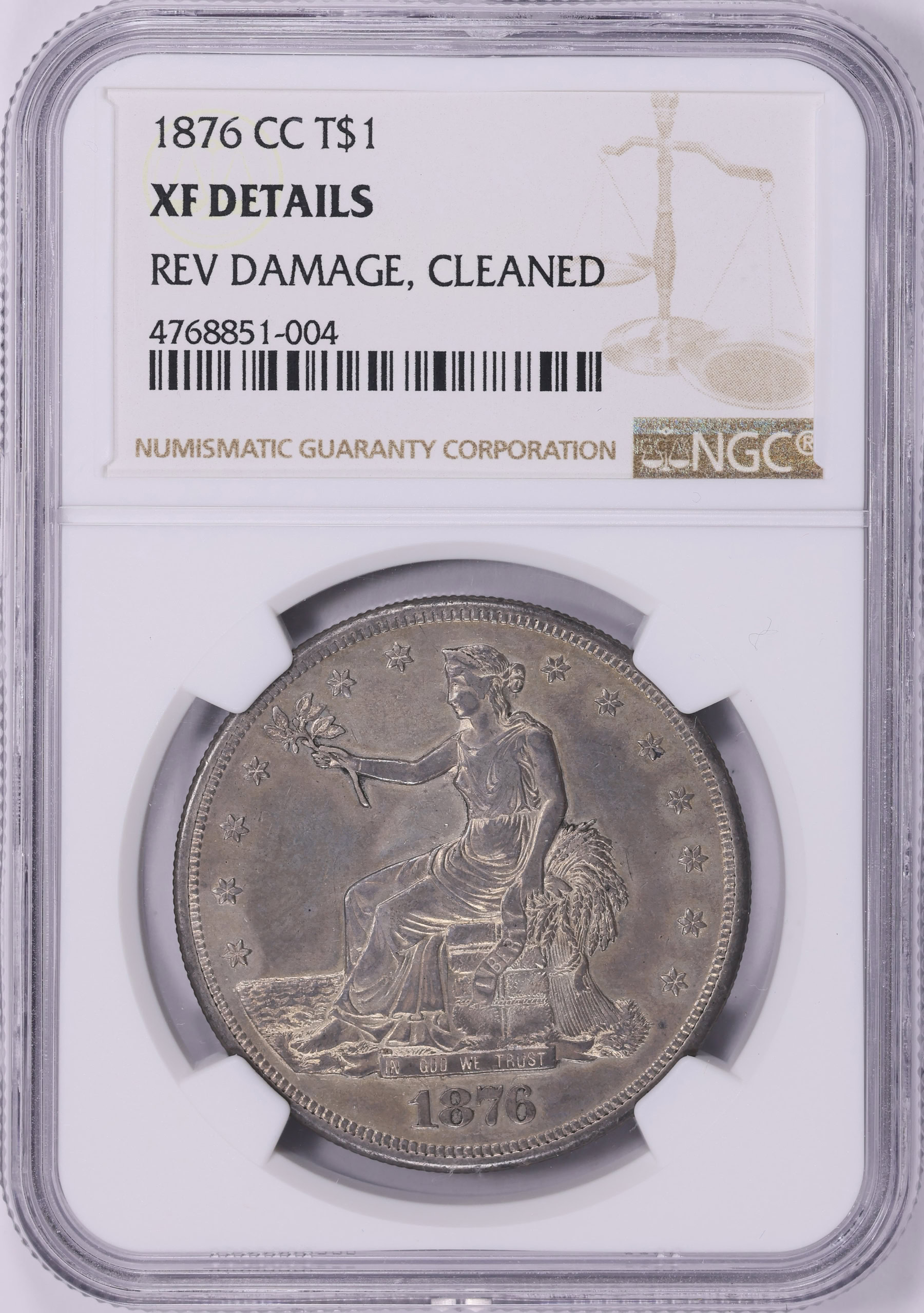 1876-CC Trade Silver Dollar NGC XF Details (Item 1944420 ...