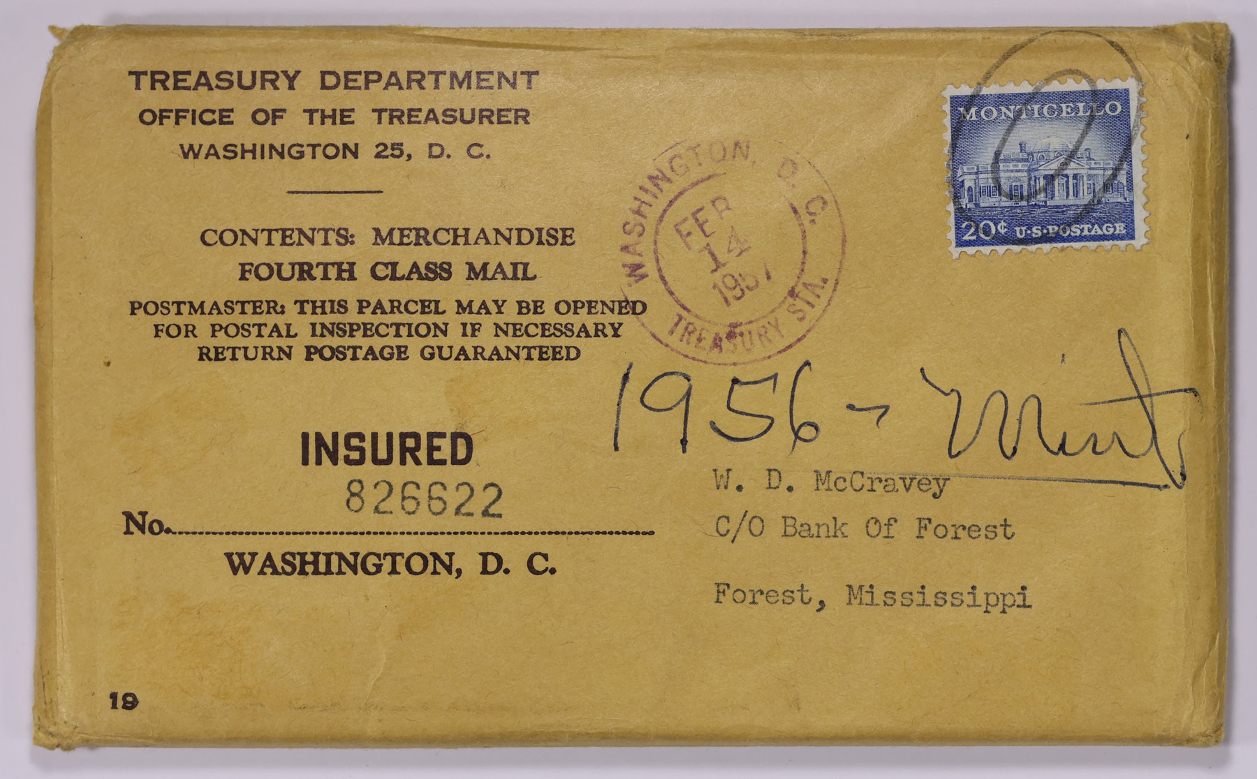 Partial 1956 U.S. Mint Double Mint Set Uncertified With Original ...