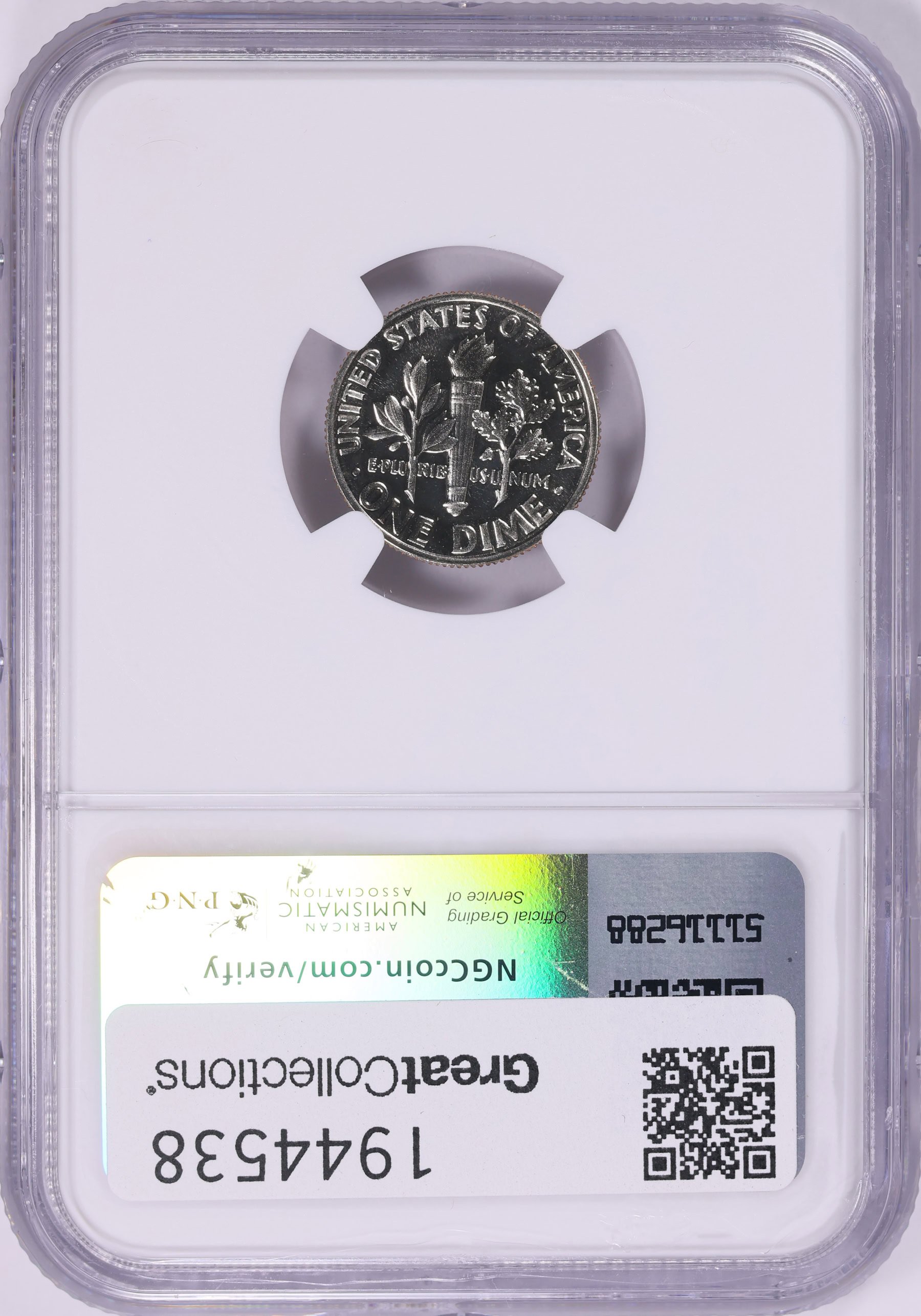 1977-S Roosevelt Dime NGC Proof-70 UC (Item 1944538) | GreatCollections ...